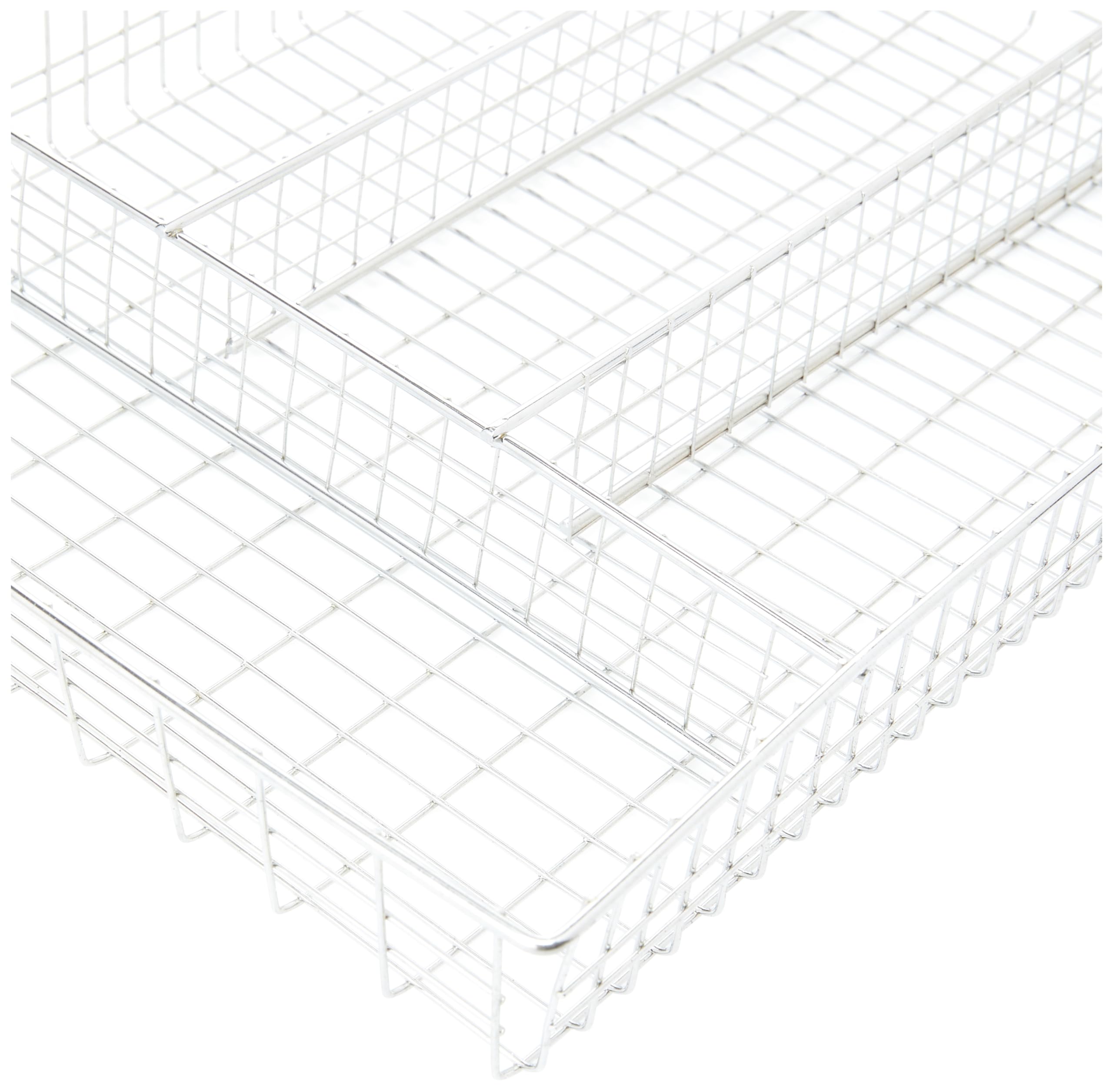 Kitchen Craft Metal Wire Cutlery Tray with 5 Sections, 36 x 26 cm (14" x 10")