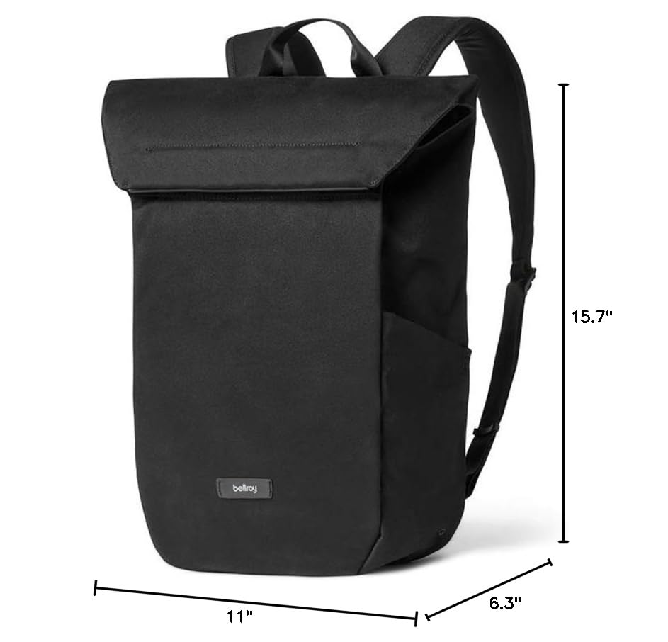 Bellroy Melbourne Backpack – (Laptop Bag, Laptop Backpack, 18L) - Melbourne Black