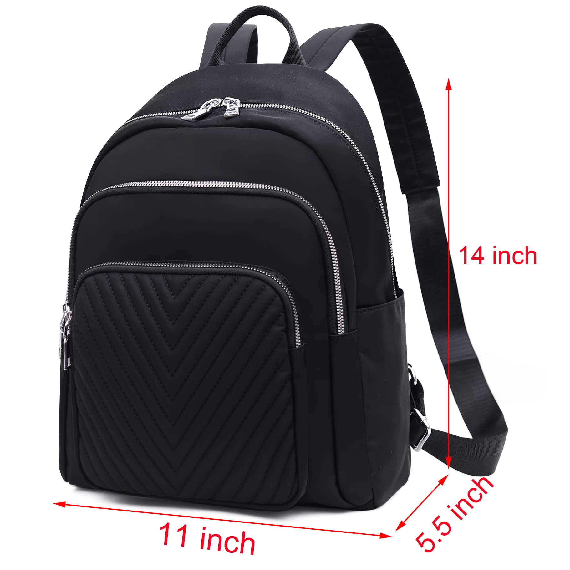 BMVMB Women Backpack Nylon Shoulder Bag Casual Lightweight Backpacks Rucksack Daypack for Women Girl