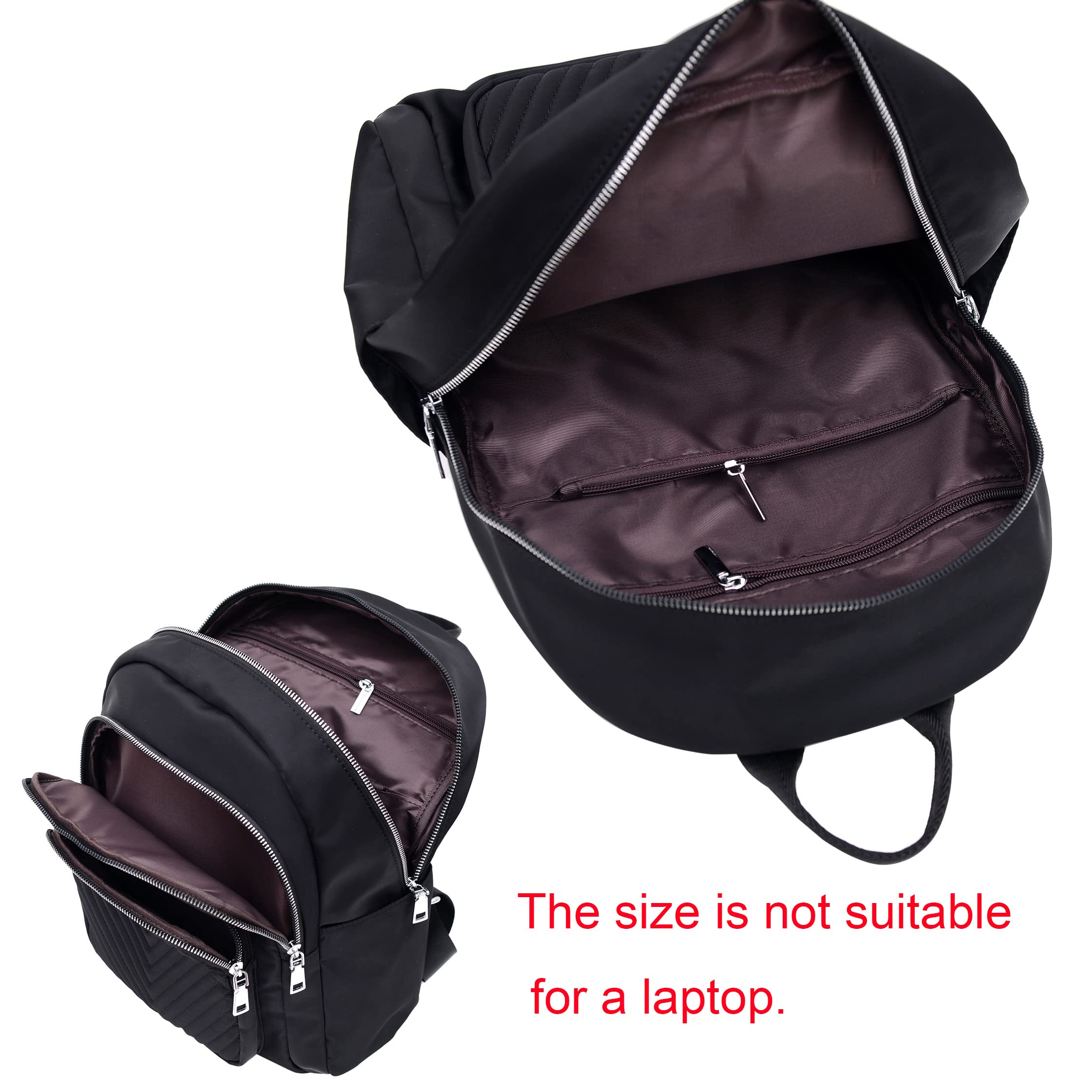 BMVMB Women Backpack Nylon Shoulder Bag Casual Lightweight Backpacks Rucksack Daypack for Women Girl