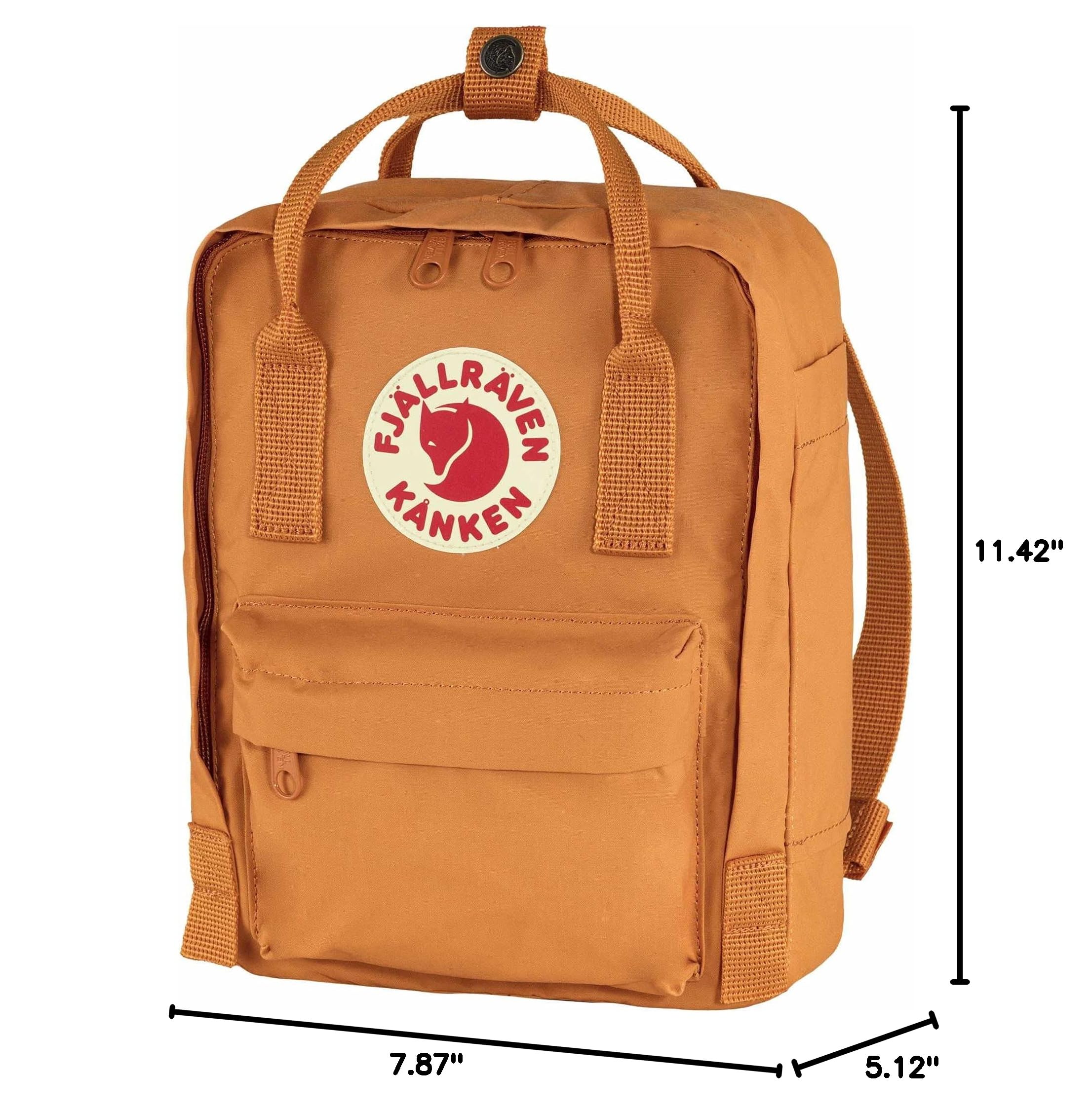 Fjallraven Women's Kanken Mini Backpack, Clay, Green, One Size