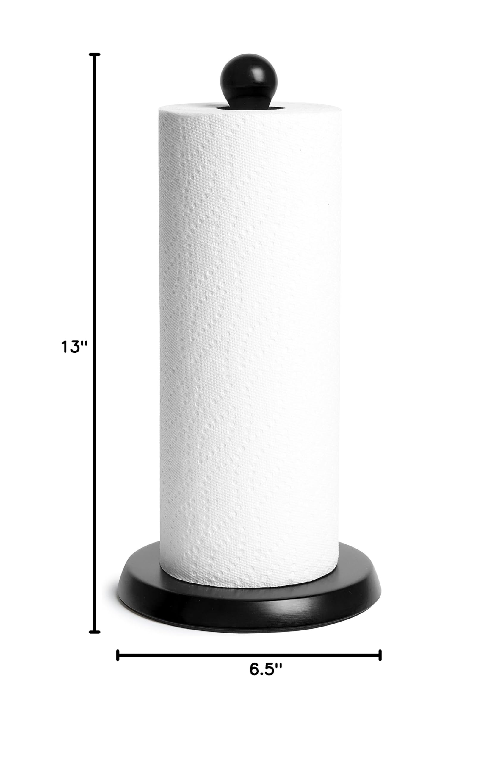 Umbra Dewdrop Paper Towel Holder, Black