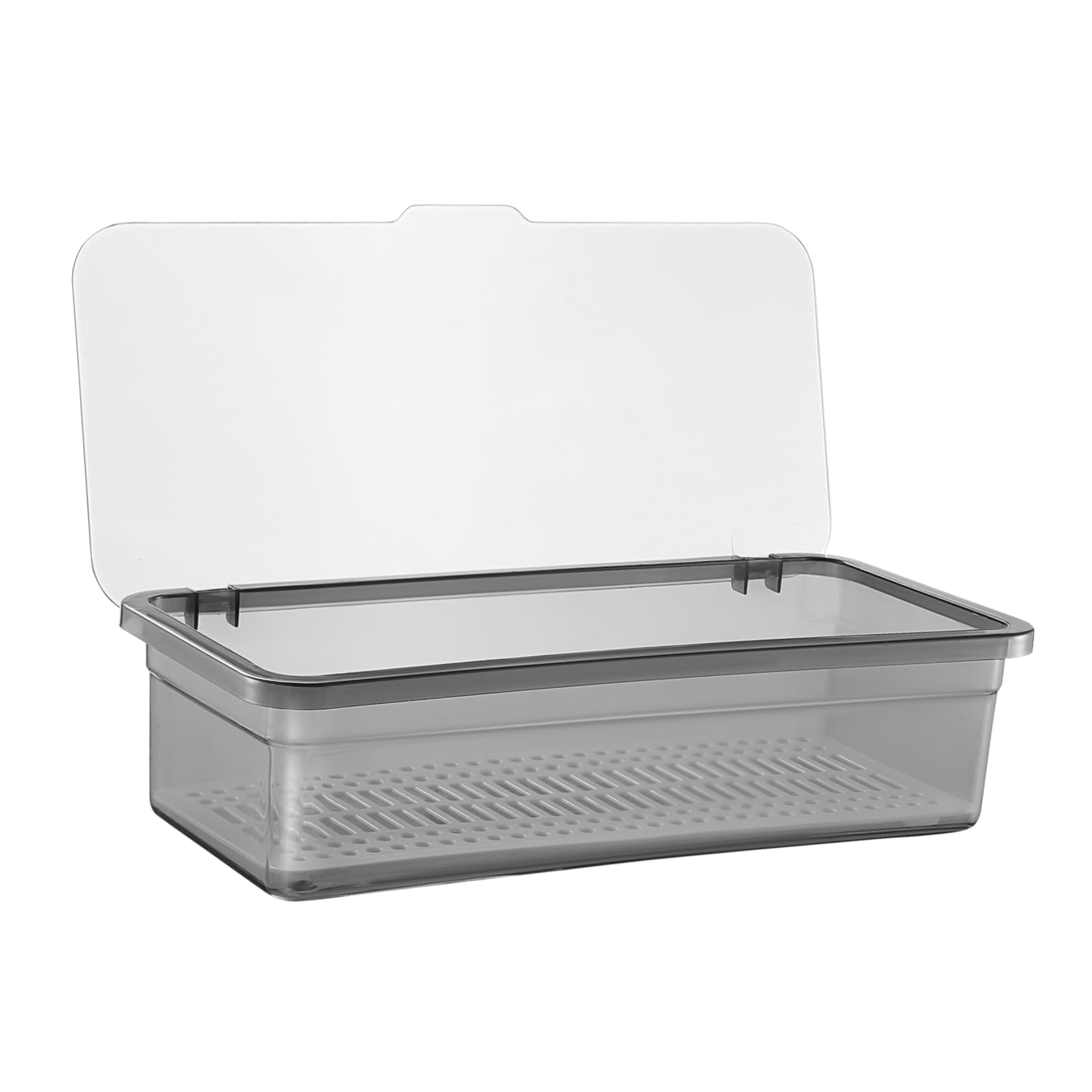 DOITOOL Drawer Organizer With Lid And Drainer Chopsticks Drain Storage Box Flatware Tray with Lid Chopsticks Storage Holder for Chopsticks Fork Flatware Tableware Dust- proof Dinnerware Holder
