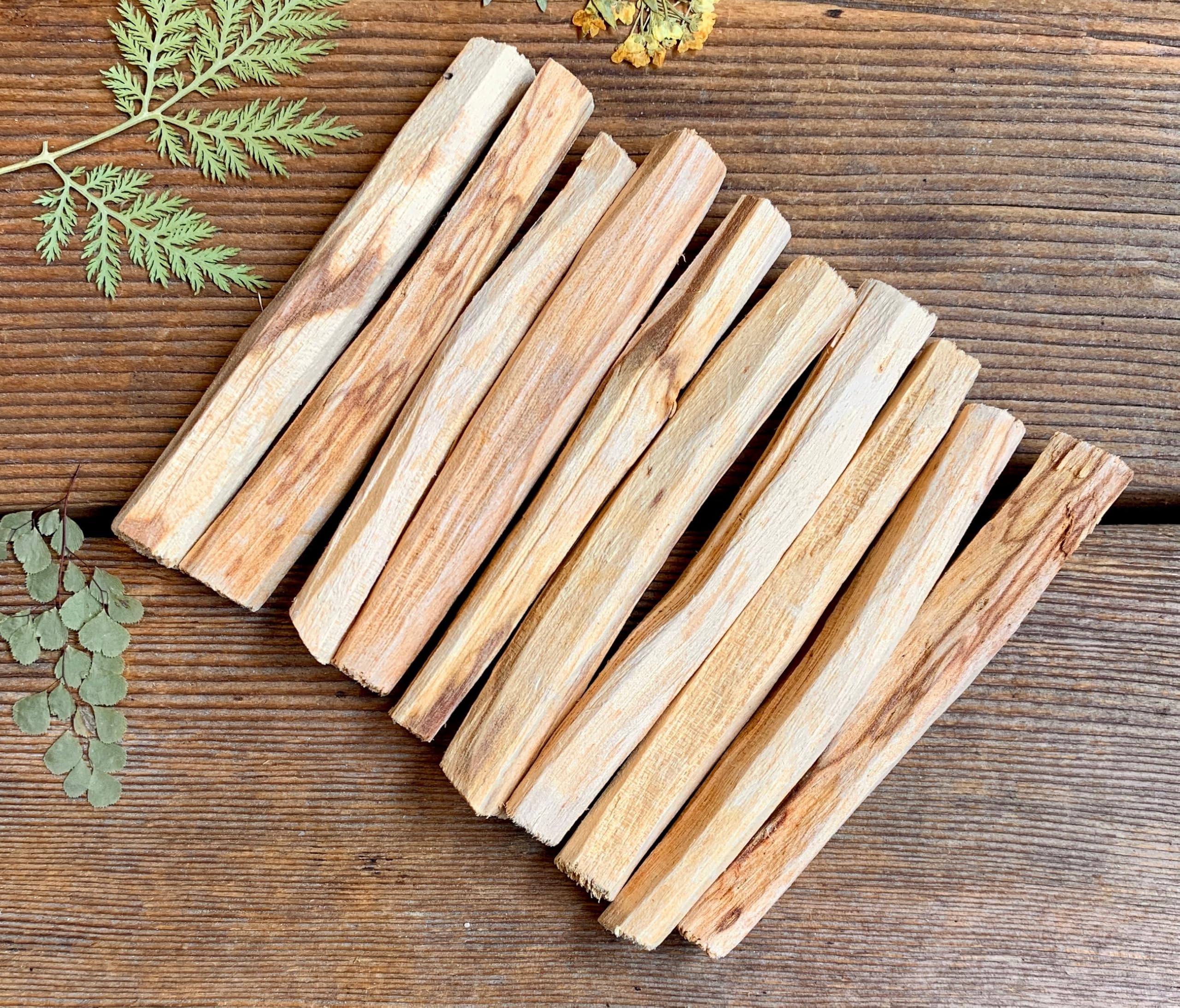 Palo Santo - 100% Natural - 20 Sticks - Sustainably Harvested - High Resin Content - EarthWise Aromatics