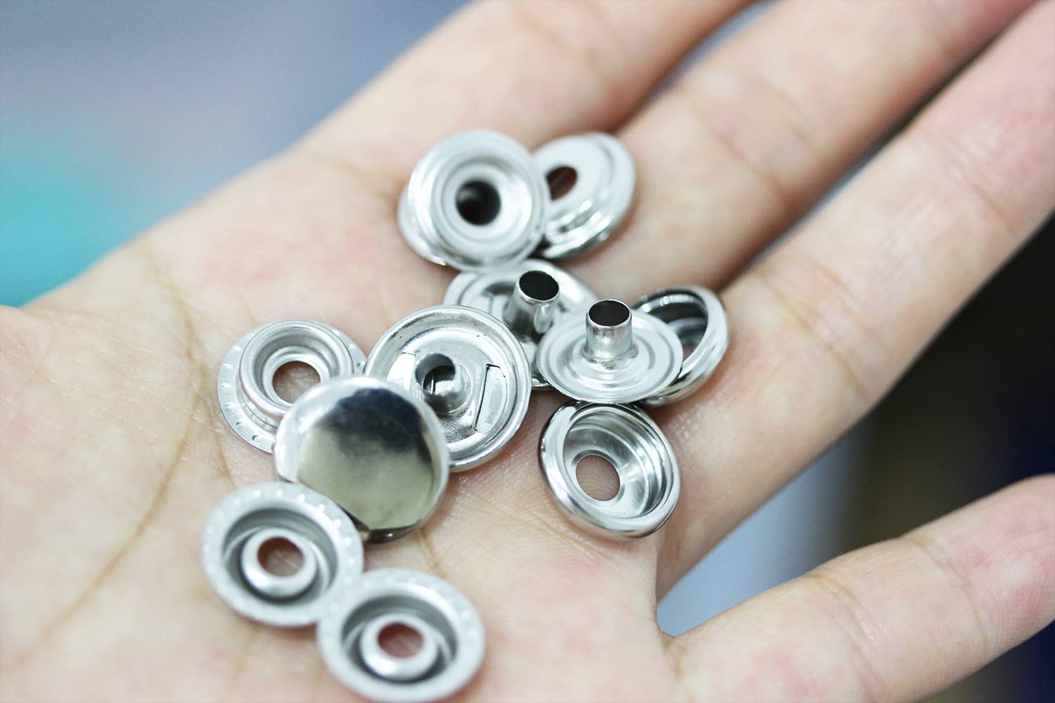 240 Pieces Stainless Steel Snap Fastener, BetterJonny 15mm Heavy Duty Snap Button Press Stud Cap for Marine Boat Canvas Bag Leather DIY Craft