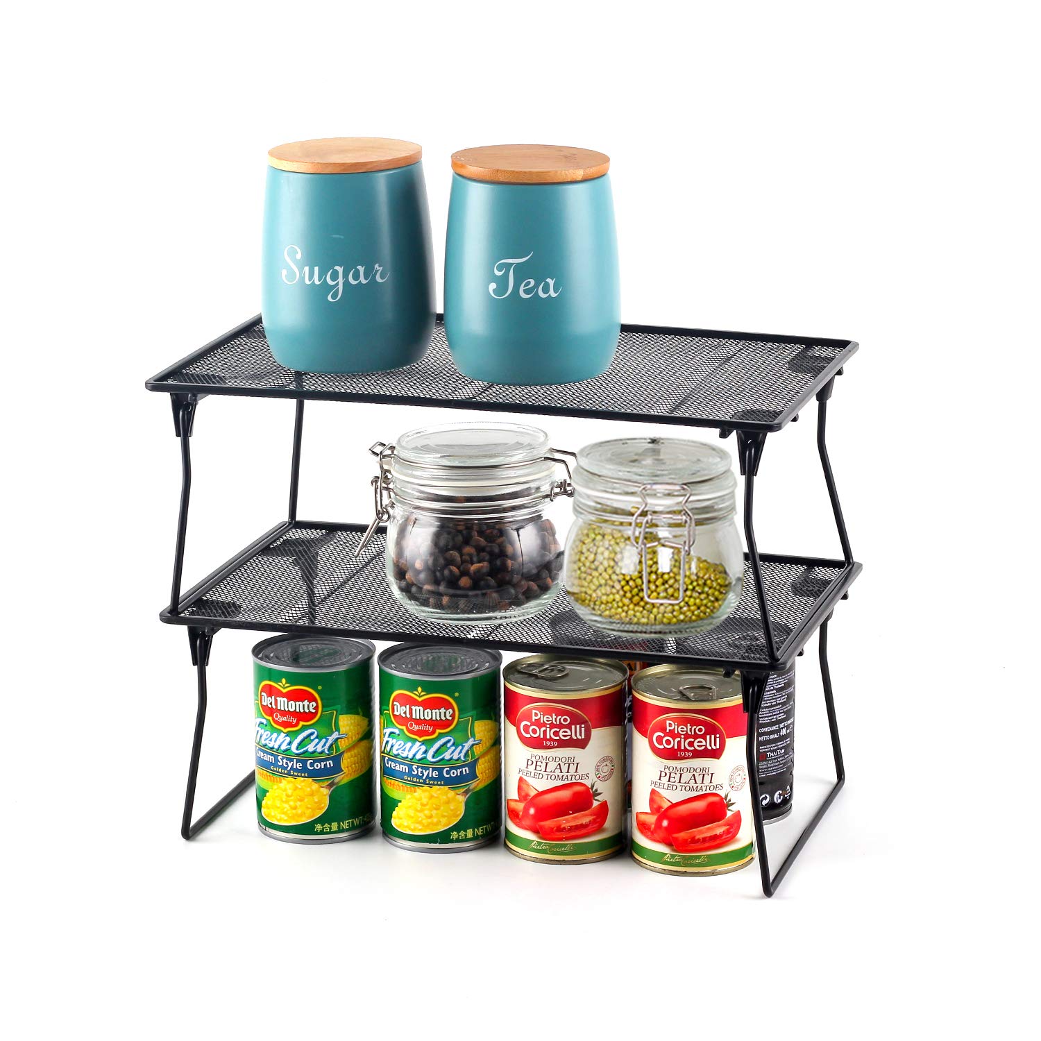 Kitchen Counter and Cabinet Shelf Organizer (2-Tier Organizer)