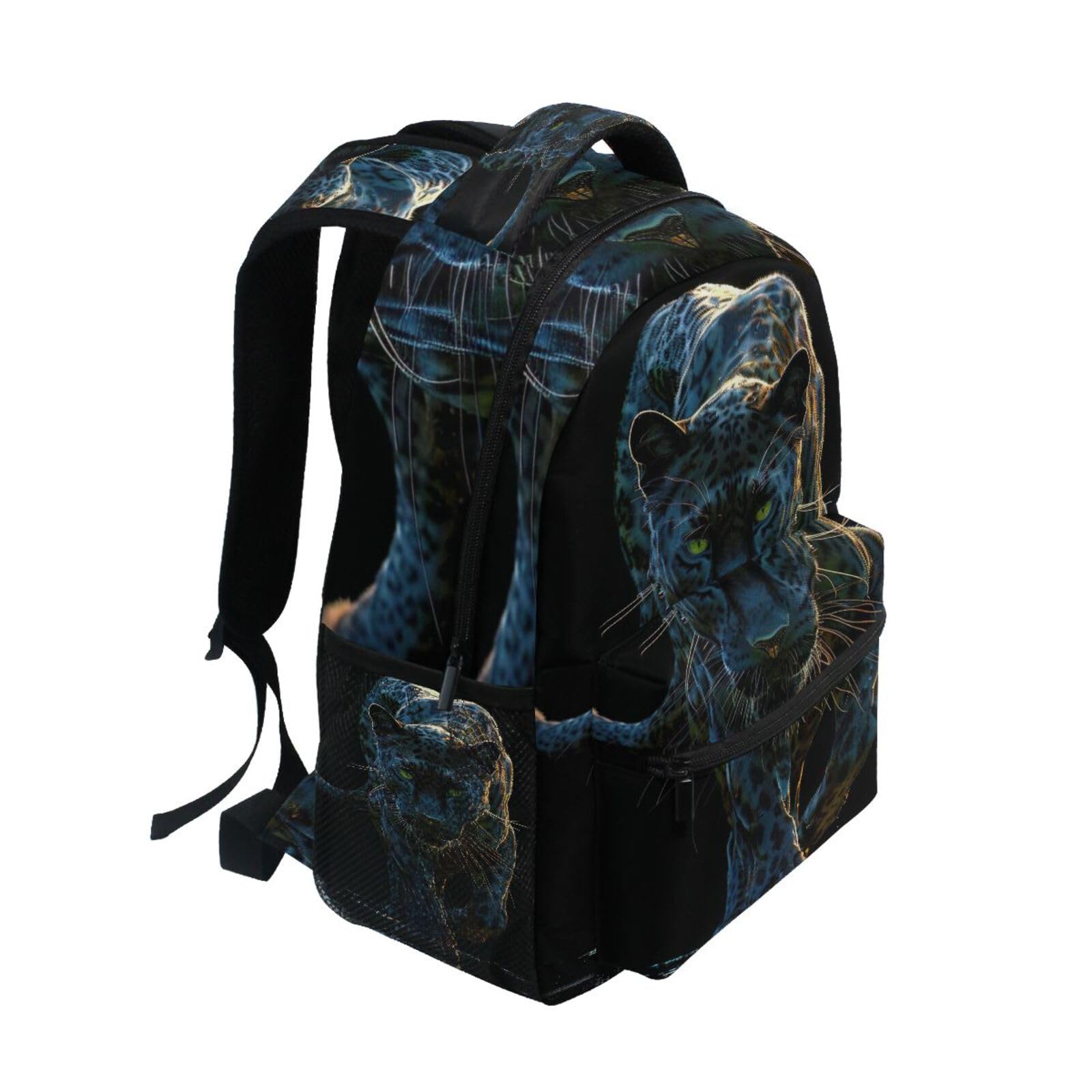 xigua Fierce Black Panther Student Backpack for Boy Girl ,Travel Laptop Backpack,Durable Water Resistant College School Backpack Laptop Bag for Fits 15Inch Notebook
