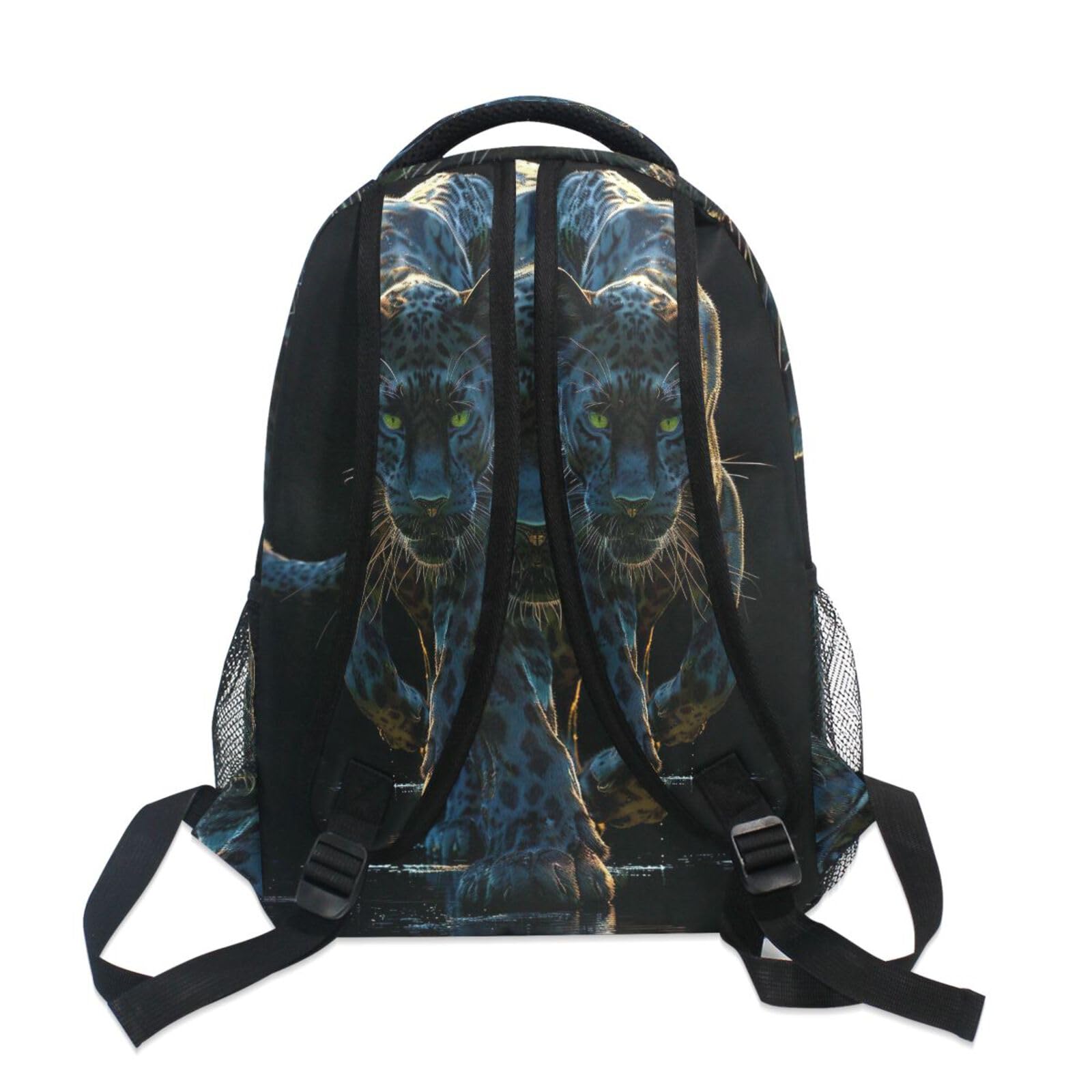 xigua Fierce Black Panther Student Backpack for Boy Girl ,Travel Laptop Backpack,Durable Water Resistant College School Backpack Laptop Bag for Fits 15Inch Notebook