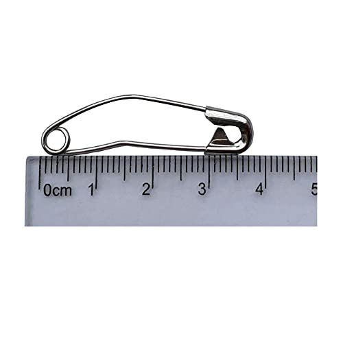 Swifthorse Curved Safety Pin 100 Count,1.5 in inch (Size 2) Safety Pin for Sewing