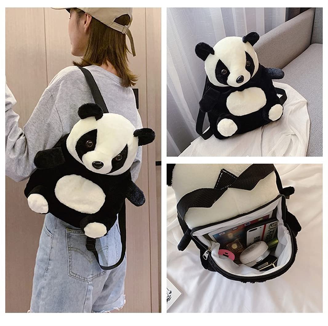 WYIKE Casual Animal Backpack Panda Backpack Cartoon Plush Small Backpack