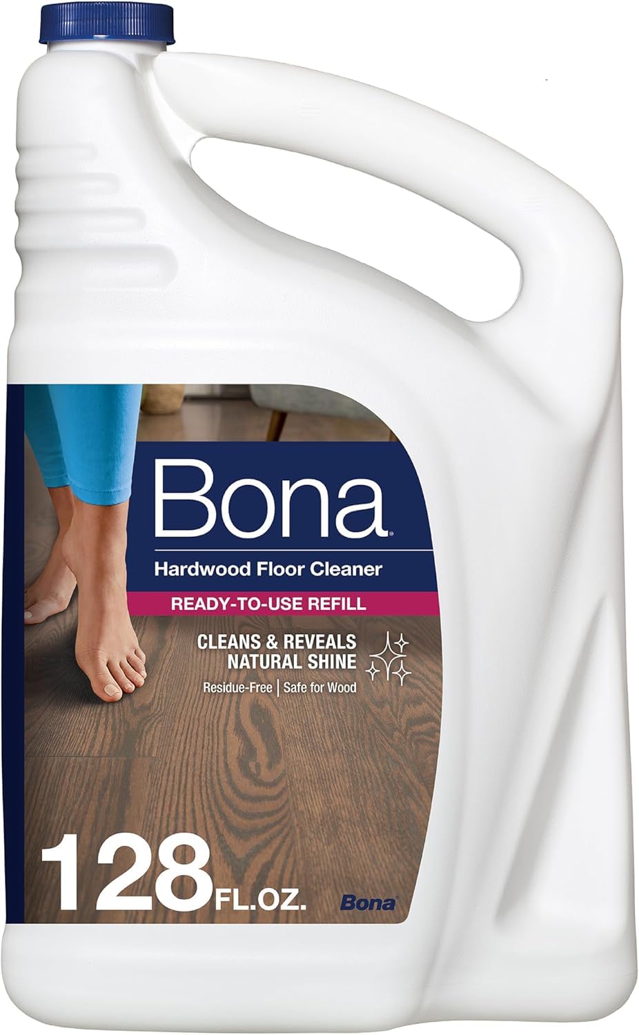 Bona Hardwood Floor Cleaner Refill, 128 Fl Oz
