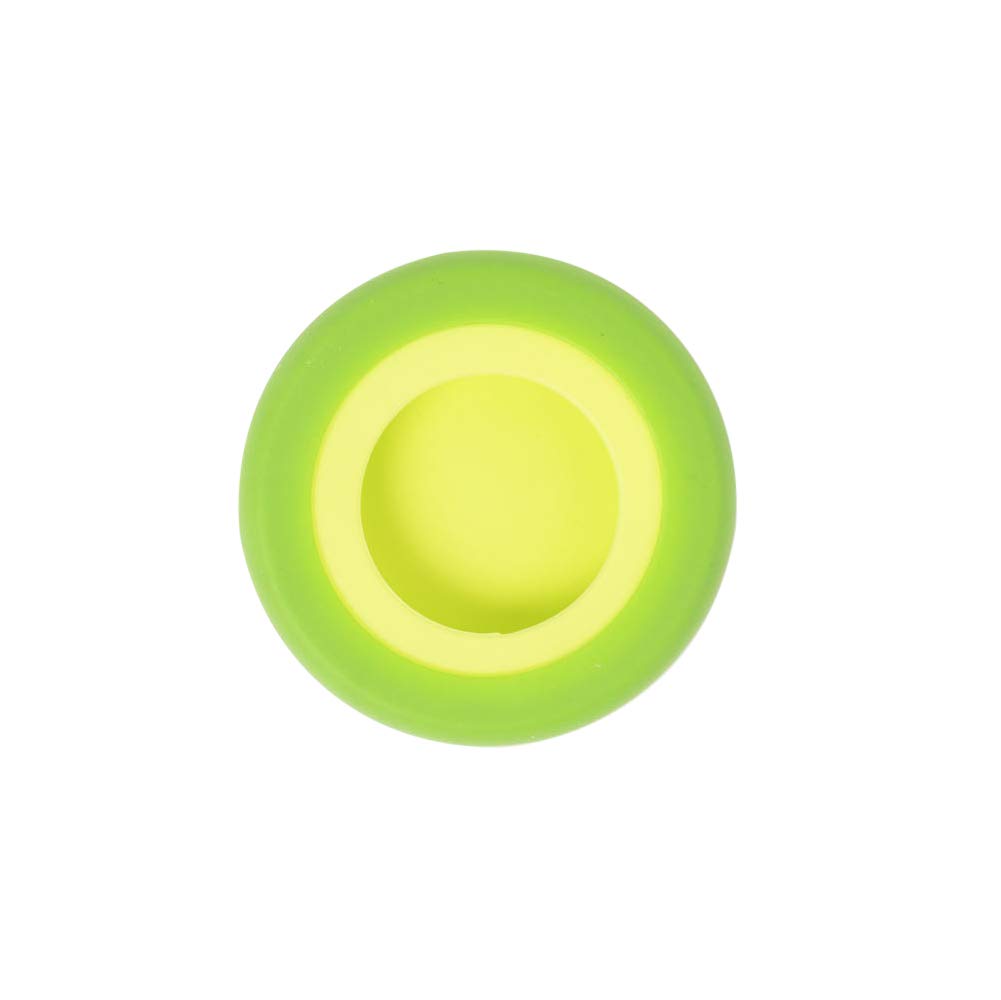 Food Huggers Set of 2 Reusable Silicone Food Savers - Small Sizes - Patented Product - Green and Yellow