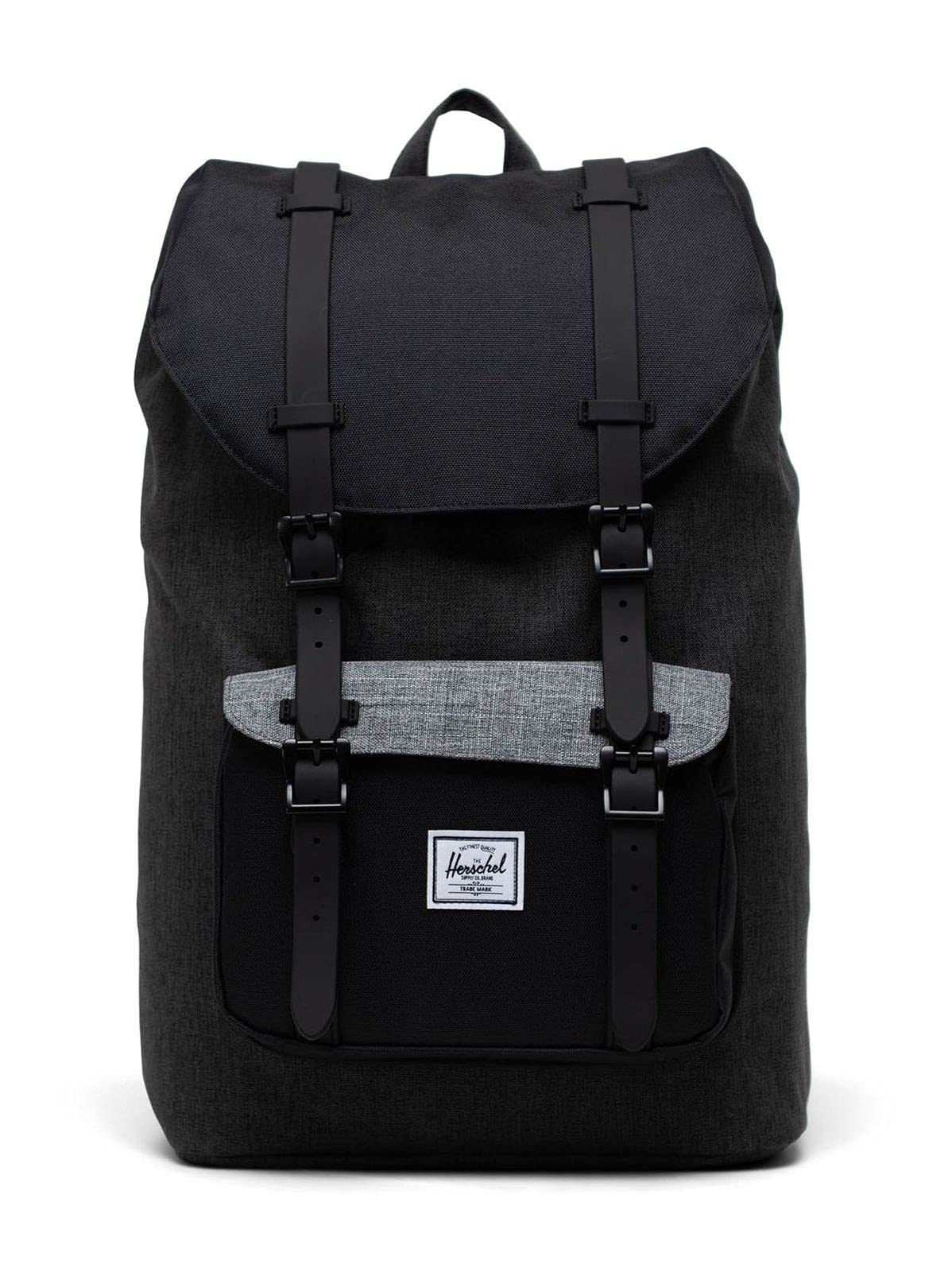 Herschel Supply Co. Little America Mid-Volume Black Crosshatch/Black/Raven Crosshatch One Size