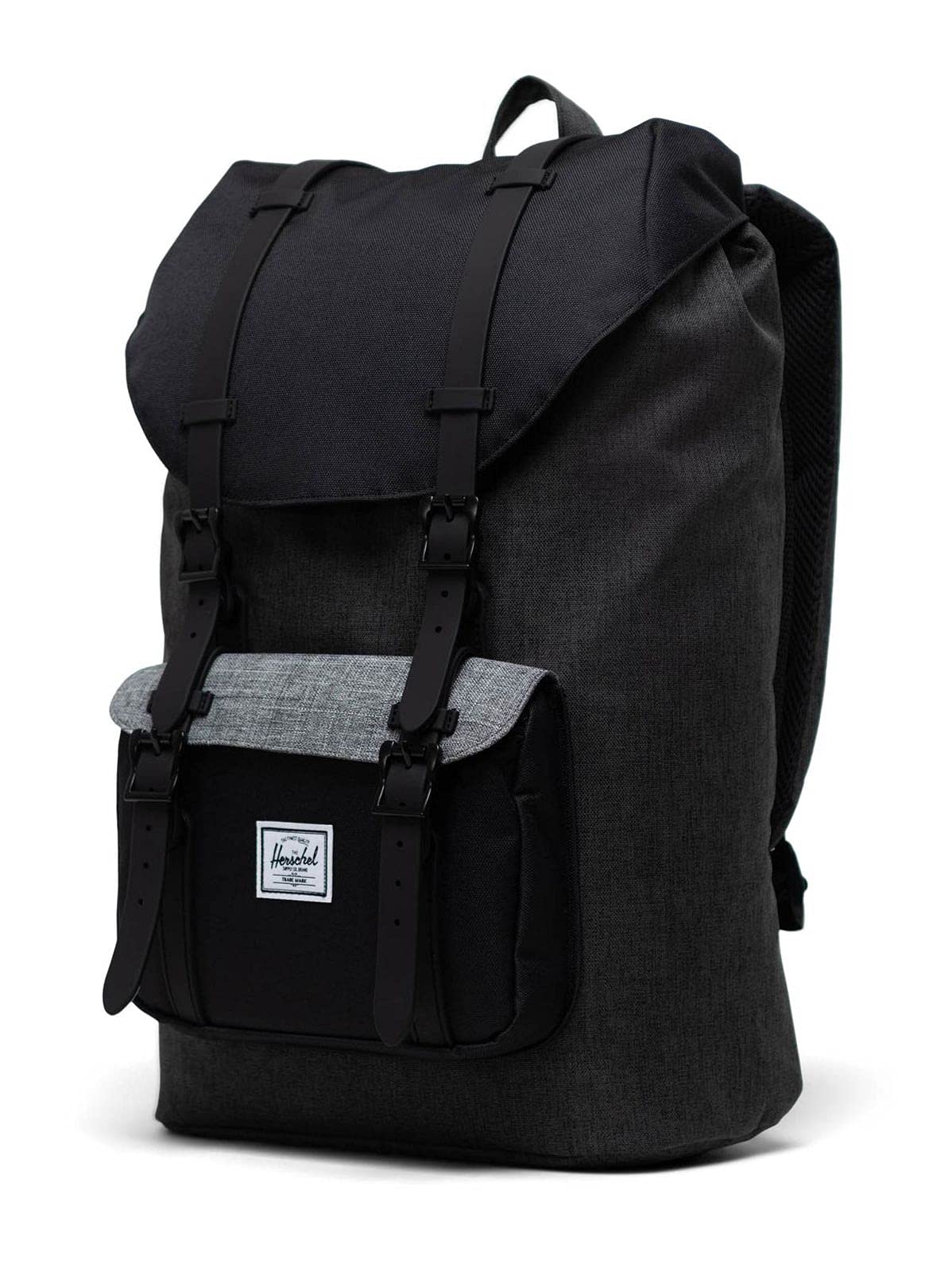 Herschel Supply Co. Little America Mid-Volume Black Crosshatch/Black/Raven Crosshatch One Size