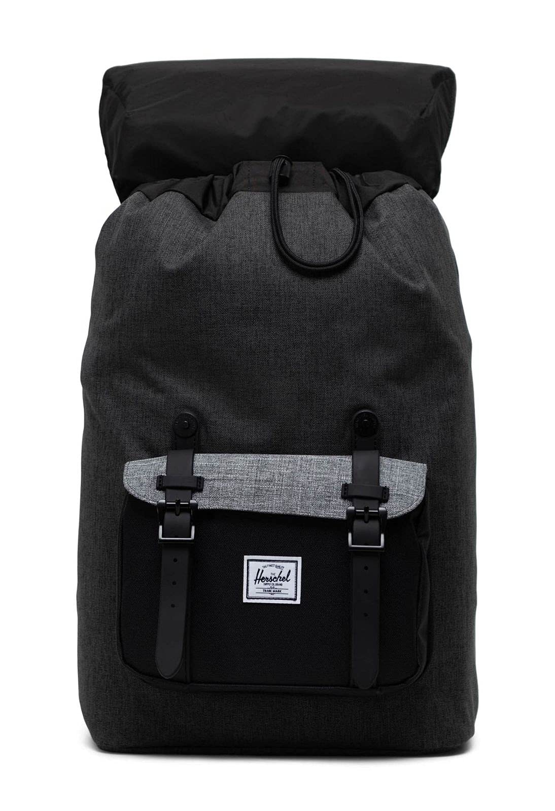 Herschel Supply Co. Little America Mid-Volume Black Crosshatch/Black/Raven Crosshatch One Size