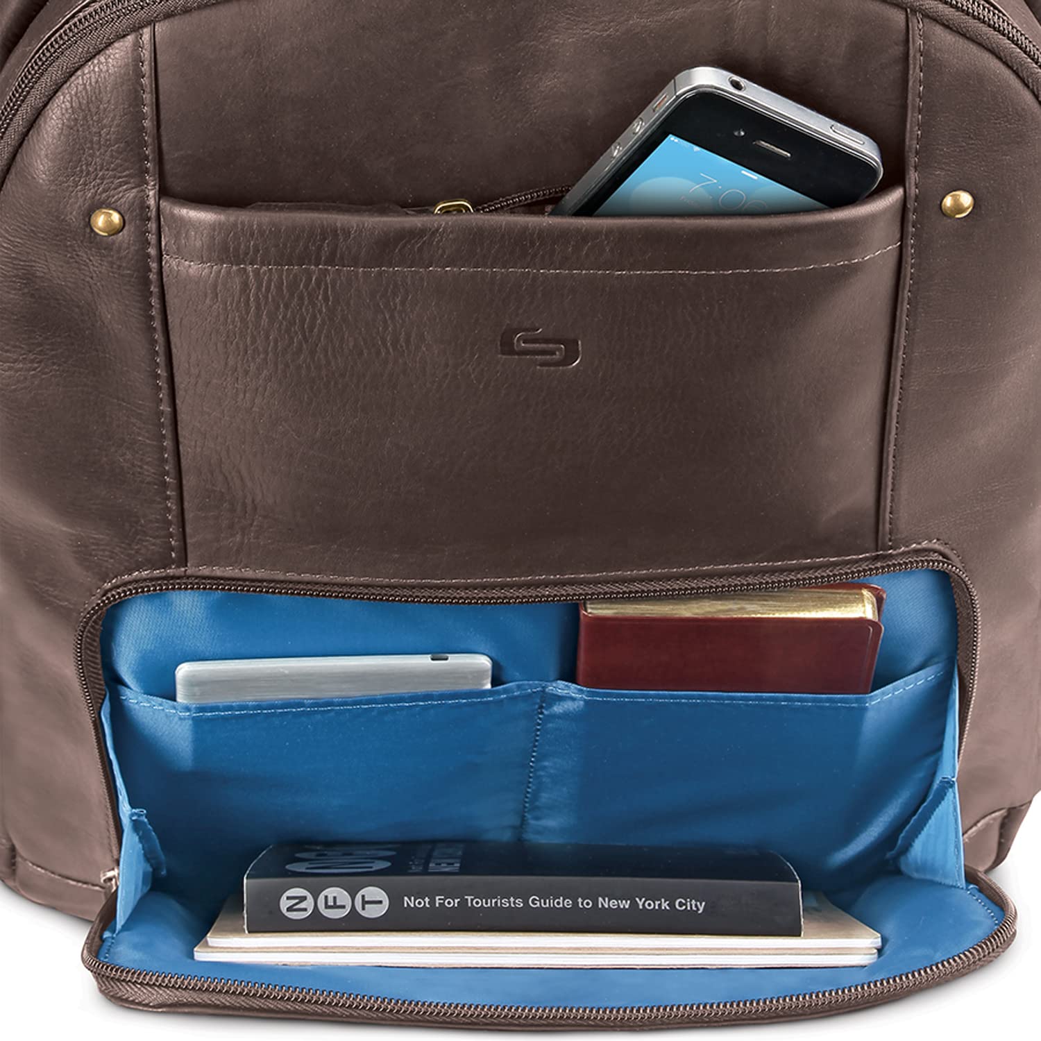 Solo New York Reade Vintage Leather Backpack, Espresso