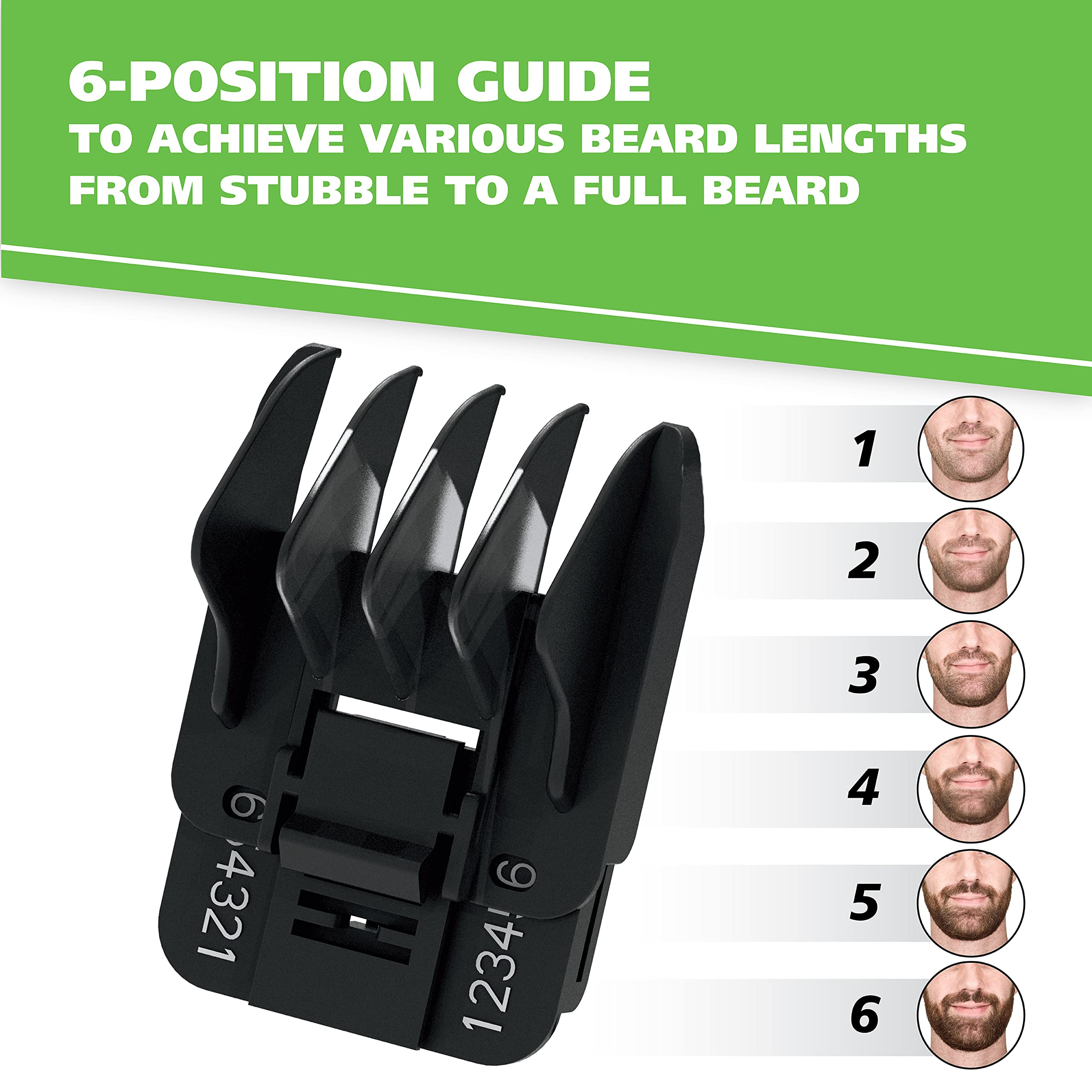 Wahl Cordless Rechargeable Beard Trimmer for Men with Self-Sharpening Blades, Travel Lock, & 14 Cutting Lengths β Model 9916-4301V