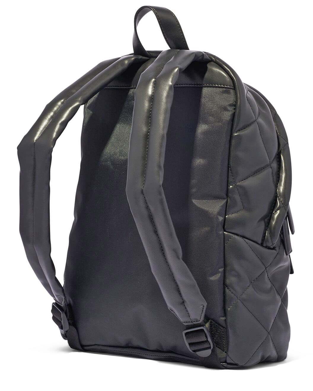 Marc Jacobs H306M01RE21 Black Quilted Leather With Silver Hardware Women's Moro Backpack