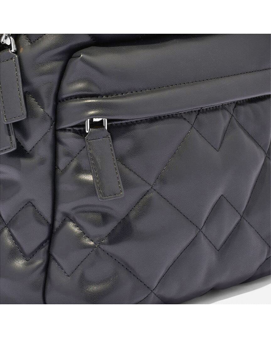 Marc Jacobs H306M01RE21 Black Quilted Leather With Silver Hardware Women's Moro Backpack