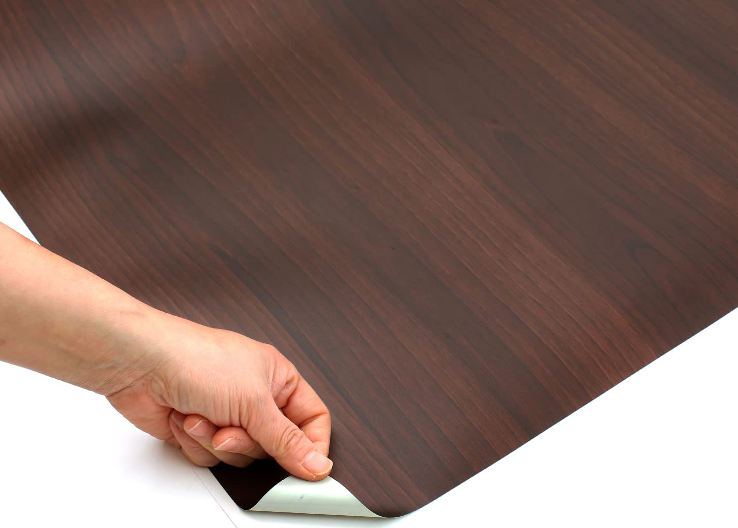 ROSEROSA Peel and Stick PVC Wood Self-Adhesive Wallpaper Covering Counter Top Shelf Liner Classic Walnut (PG687 : 2.00 Feet X 6.56 Feet)