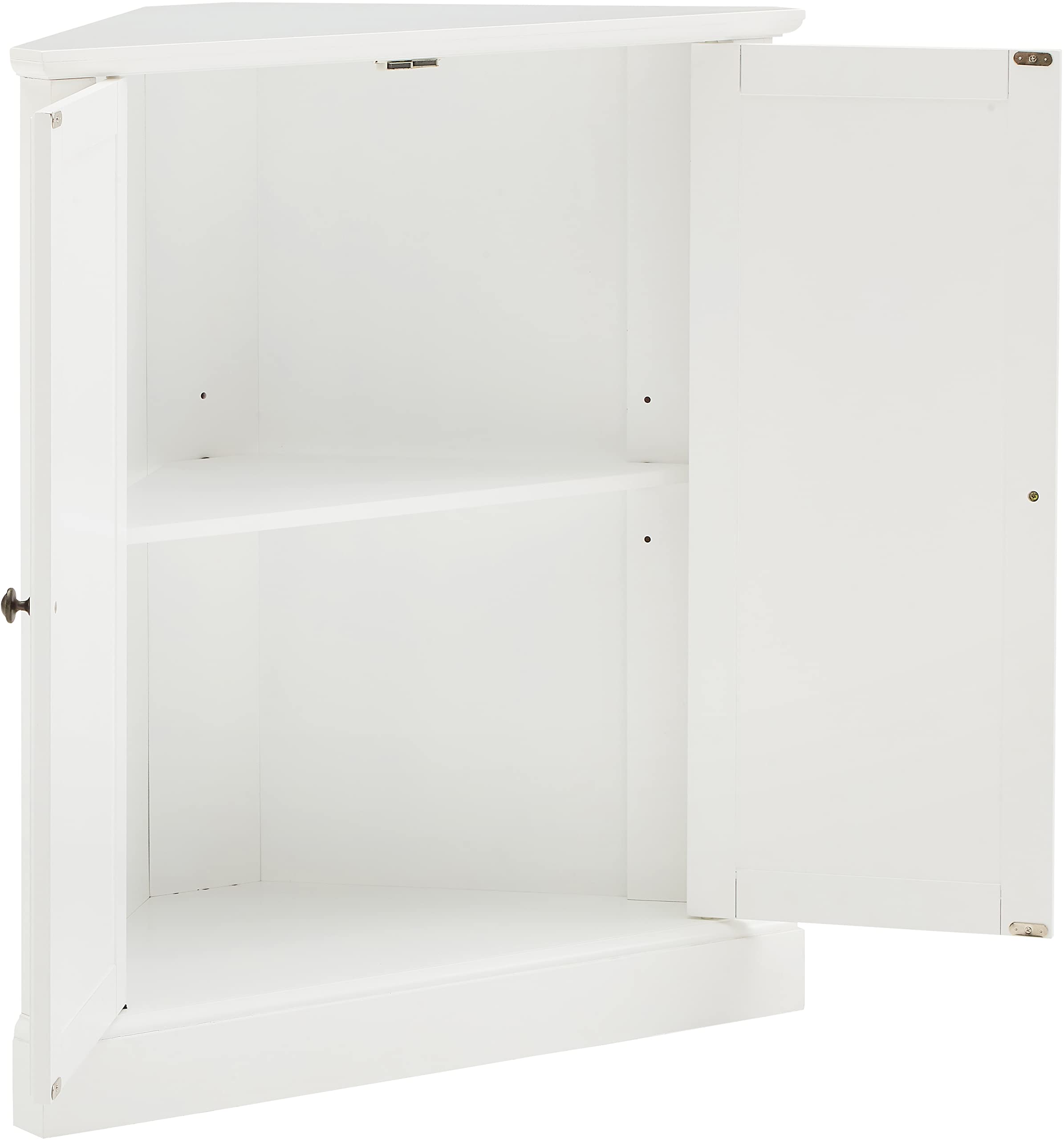 Crosley Furniture Shoreline Stackable Corner Pantry, White