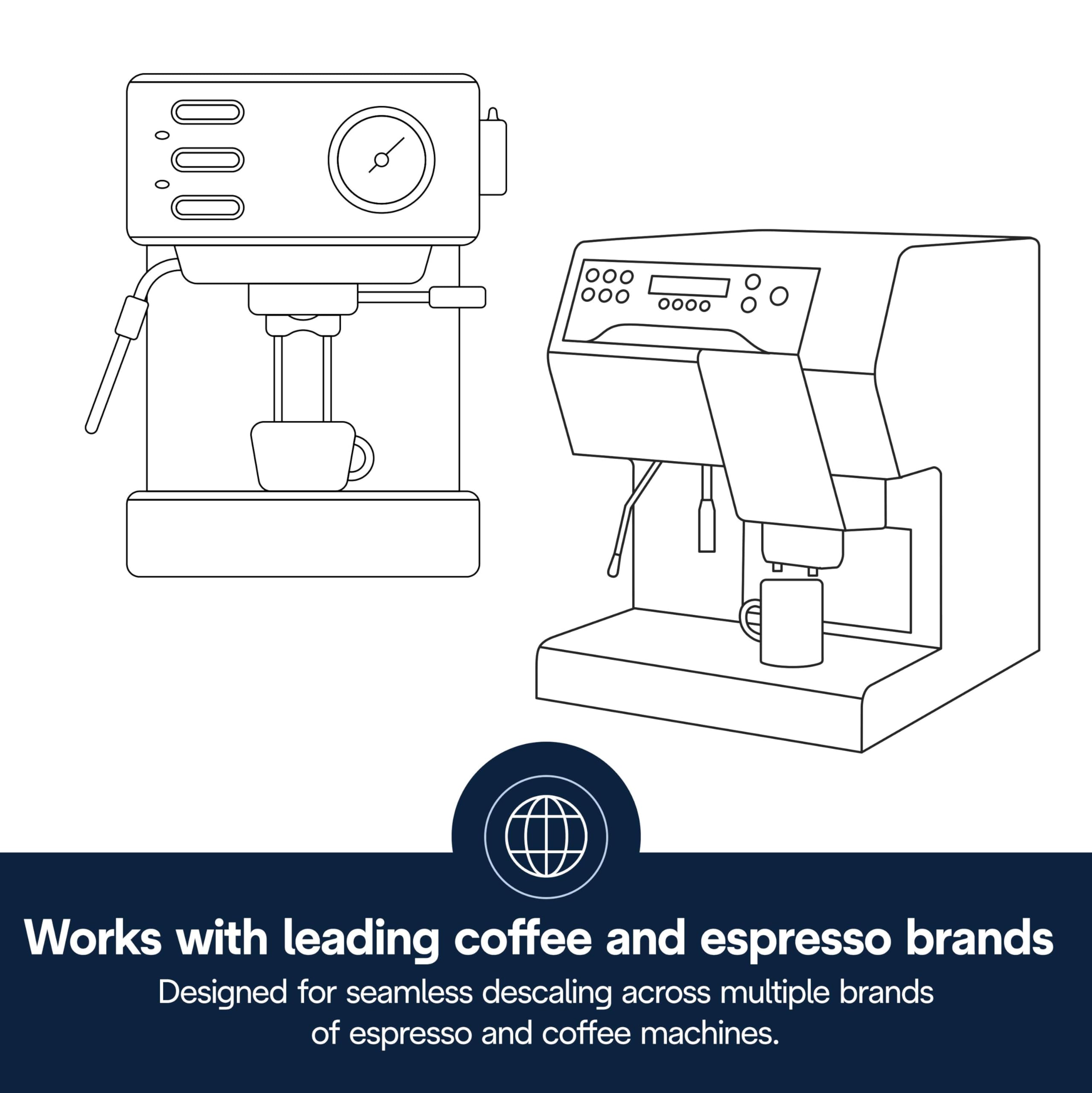 De'Longhi EcoDecalk Descaler, Eco-Friendly Universal Descaling Solution for Coffee & Espresso Machines, 16.90 oz (5 uses)
