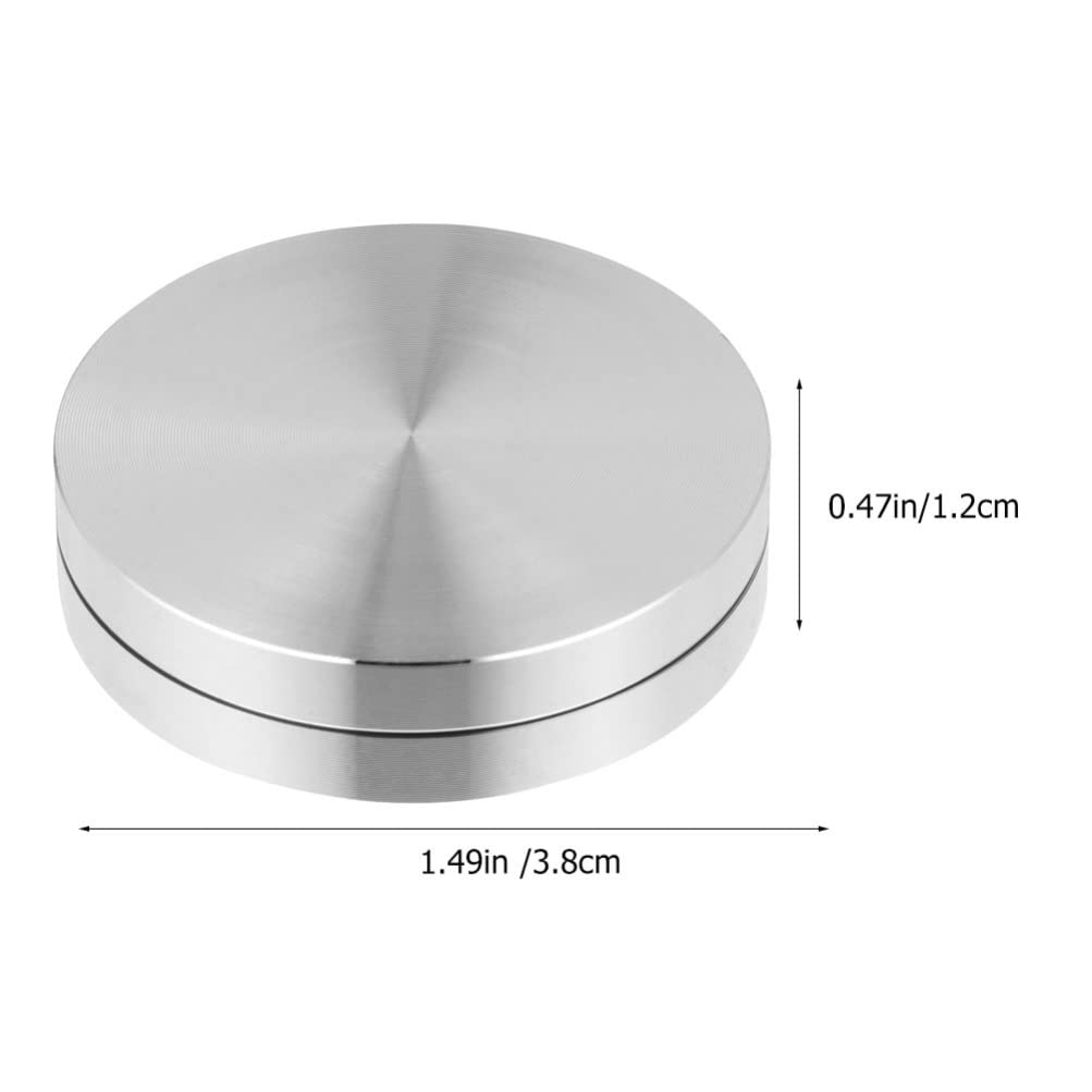 Rotating Cake Turntable Revolving Stand: Cake Decorating Display Stand 2pcs Aluminum Alloy Turntable Bearing for Flat Panel Monitor TV Lazy Susan Swivel Stand