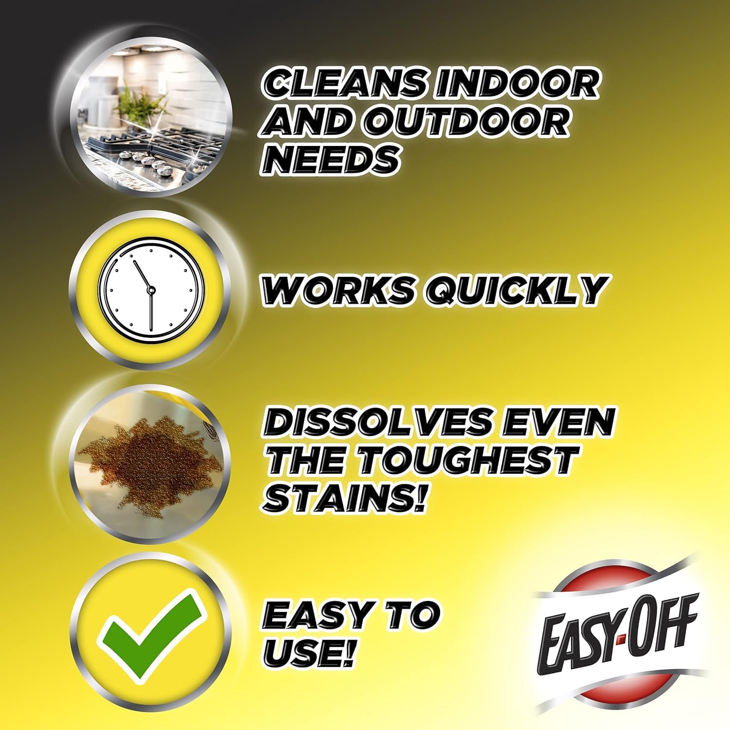 Easy Off Heavy Duty Degreaser Cleaner Spray, 32 Ounce