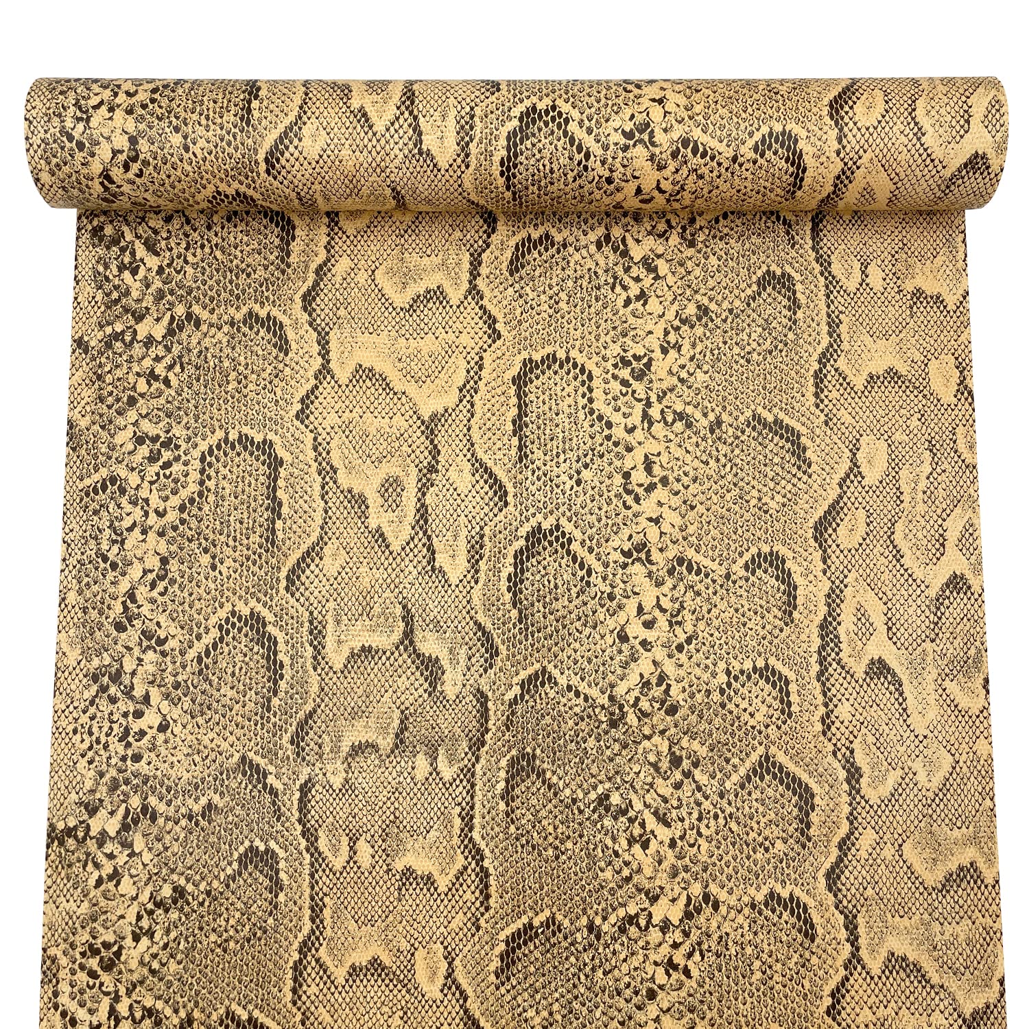Yifely Snake Skin Print Tabletop Protect Paper Self-Adhesive Shelf Liner Makeup Cabinet Decor 17.7 Inch by 9.8 Feet