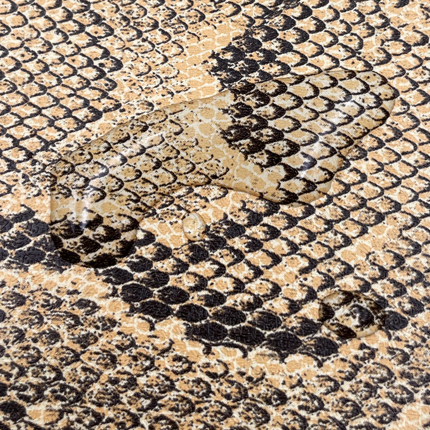 Yifely Snake Skin Print Tabletop Protect Paper Self-Adhesive Shelf Liner Makeup Cabinet Decor 17.7 Inch by 9.8 Feet