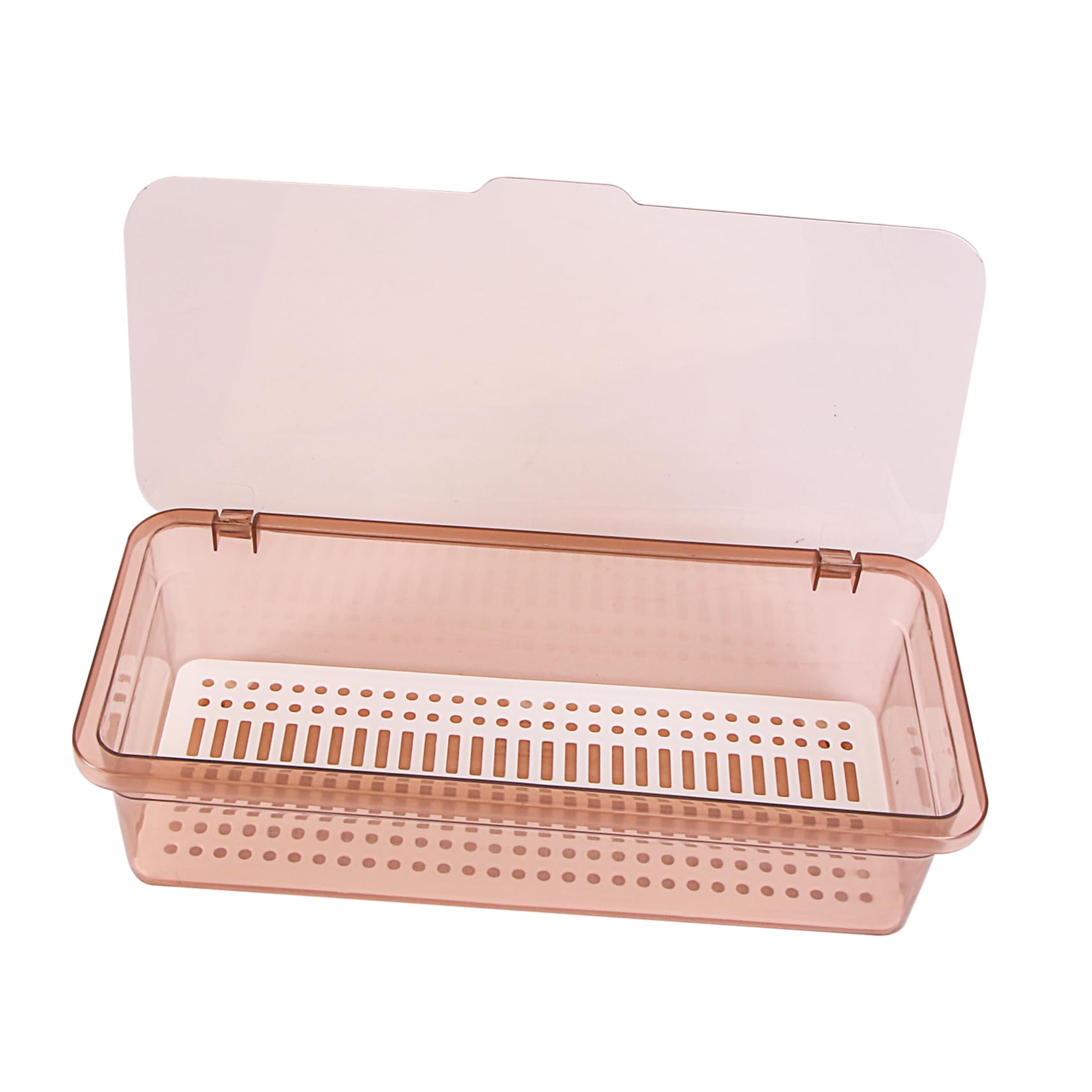ifundom Flatware Tray Kitchen Drawer Organizer With Lid And Drainer- Kitchen Cutlery Tray and Utensil Storage Container with Cover- Dust- Proof Dinnerware Holder