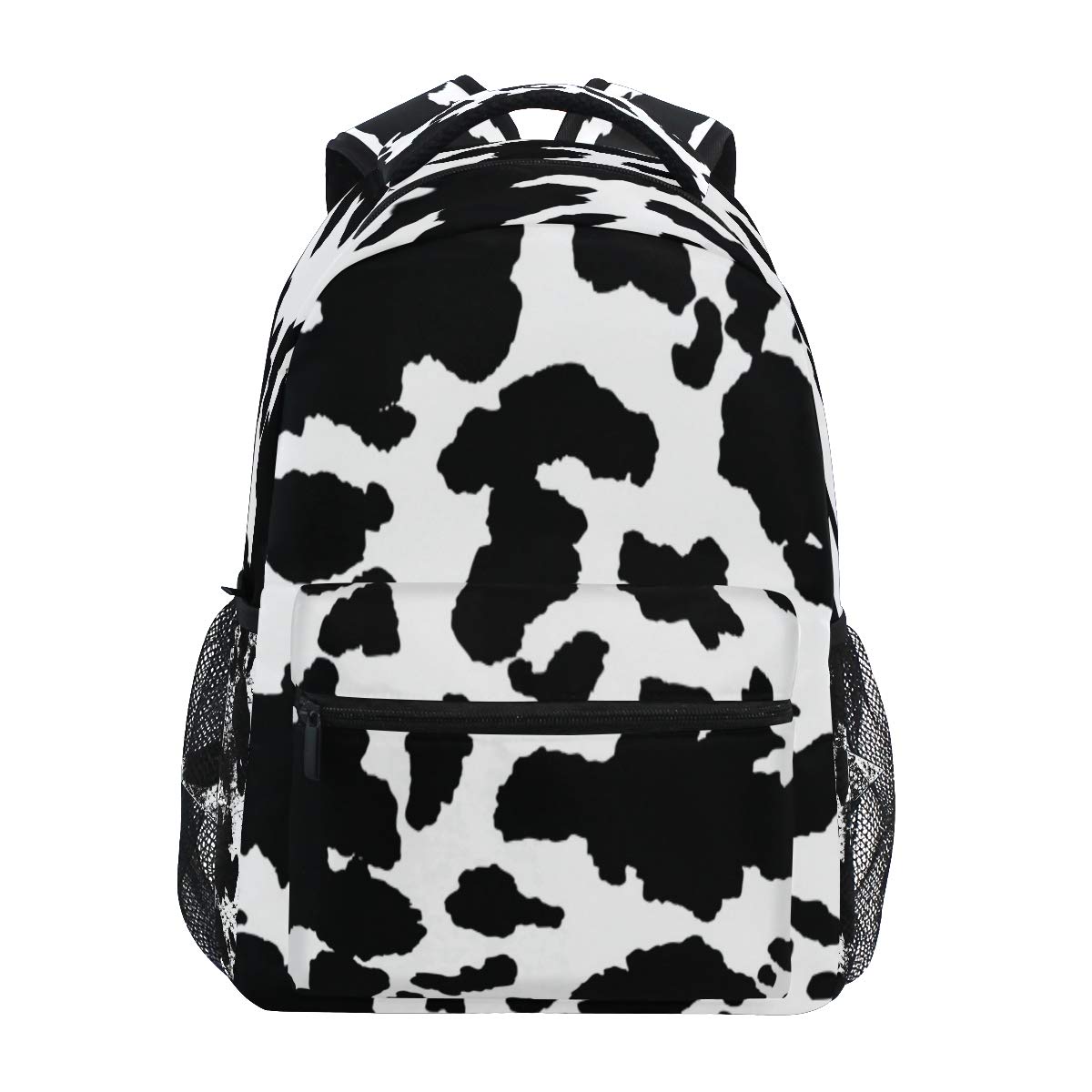 Backpack Geometrical Animal Skin Cow Print Travel Daypack Large Capacity Rucksack High School Book Bag Computer Laptop Bag for Girls Boys Women Men…