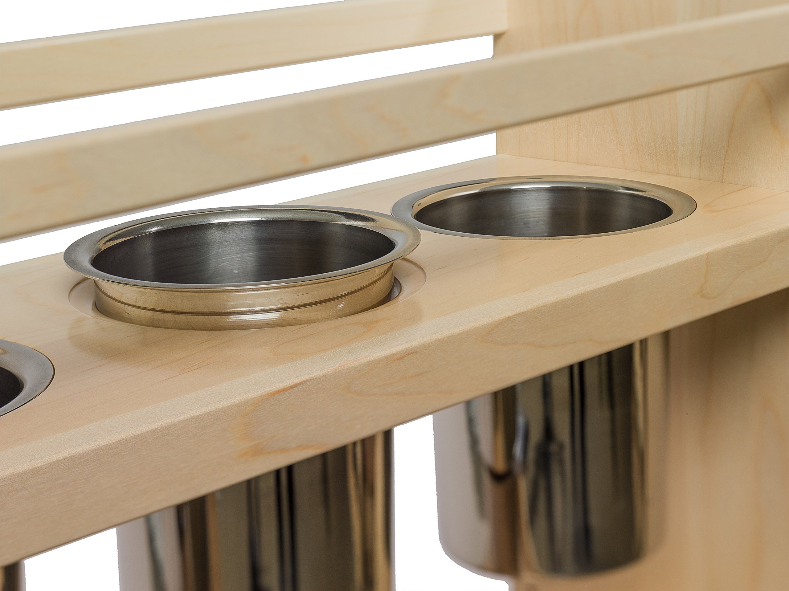 Century Components CASCAN55PF Kitchen Base Cabinet Pull-Out Canister Organizer - 5-7/8"W x 26-3/4"H x 21-1/2"D - Baltic Birch - Blum Soft Close Slides