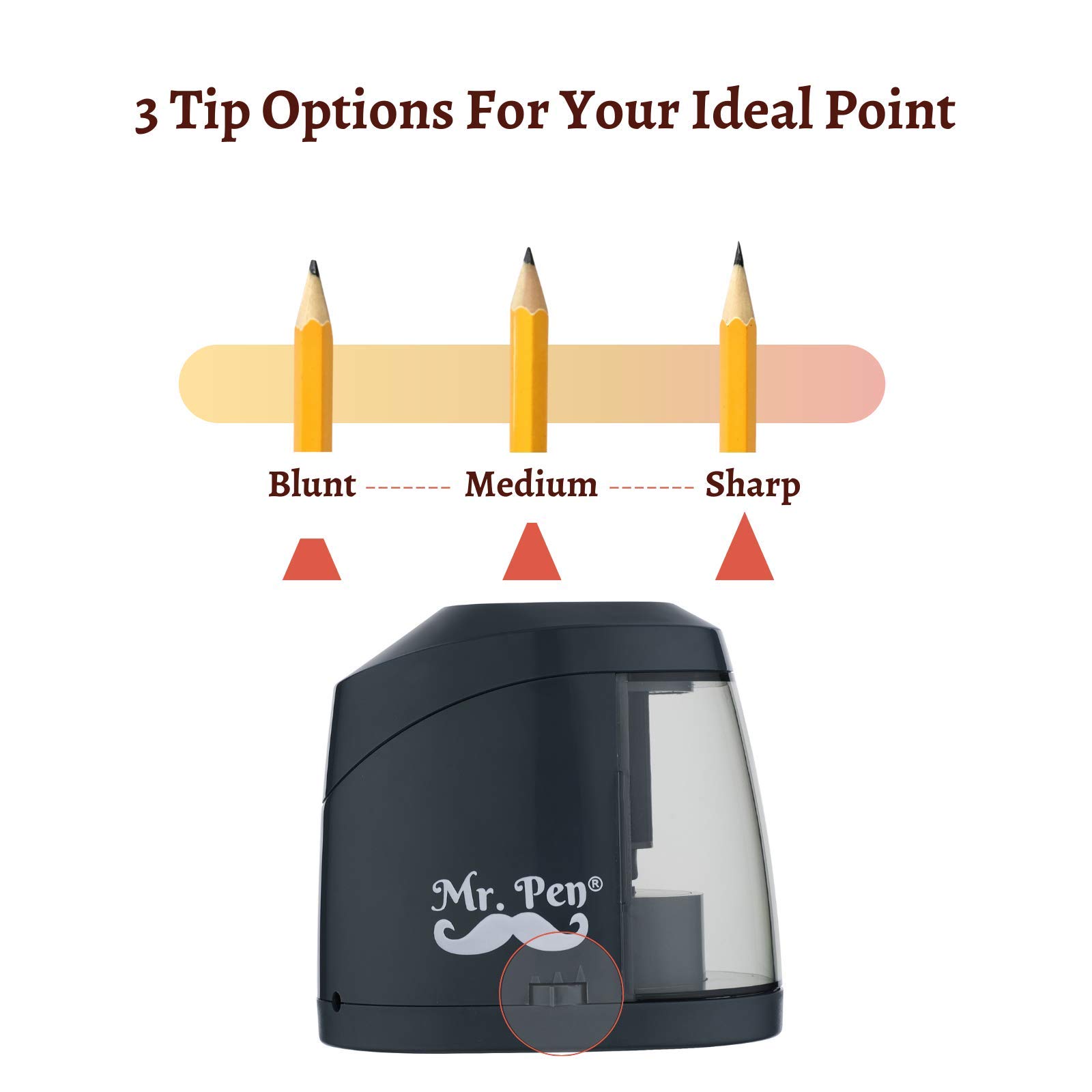 Mr. Pen- Electric Pencil Sharpener, Pencil Sharpener Electric, Electric Sharpener, Electric Sharpener Pencil, Electric Pencil Sharpener for Kids, Automatic Pencil Sharpener, Pencil Sharpeners