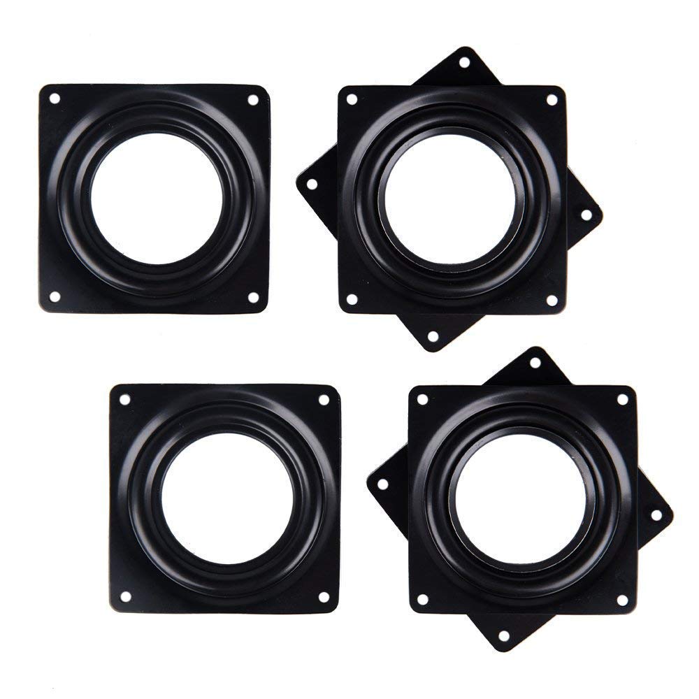 Fasmov 16 Pack 4-Inch Lazy Susan Turntable Bearings, 5/16” Thick Swivel Plate for Serving Trays, Kitchen Cabinet, Craft Project, Makeup Holder
