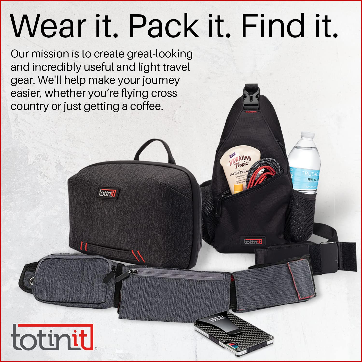 Trifecta Mobile Packer | Crossbody Sling Bag with Phone Holder, Water Bottle Holders and RFID Protection