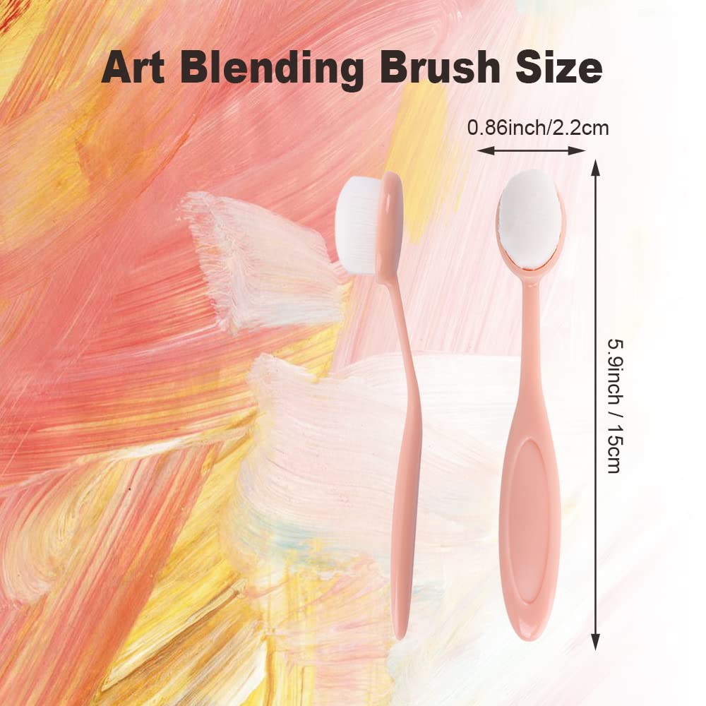 Craft Ink Blending Brush, Crafting Ink Background Blender and Makeup Brush, Soft Bristle Color Coded Handles, Paper Crafter Artist Tool for Painting, Drawing, Card Making, Stamp, Stencil (12Pcs)