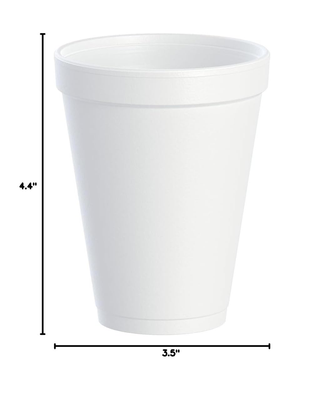 DART 12J12 12 oz Foam Cup (Case of 1000)