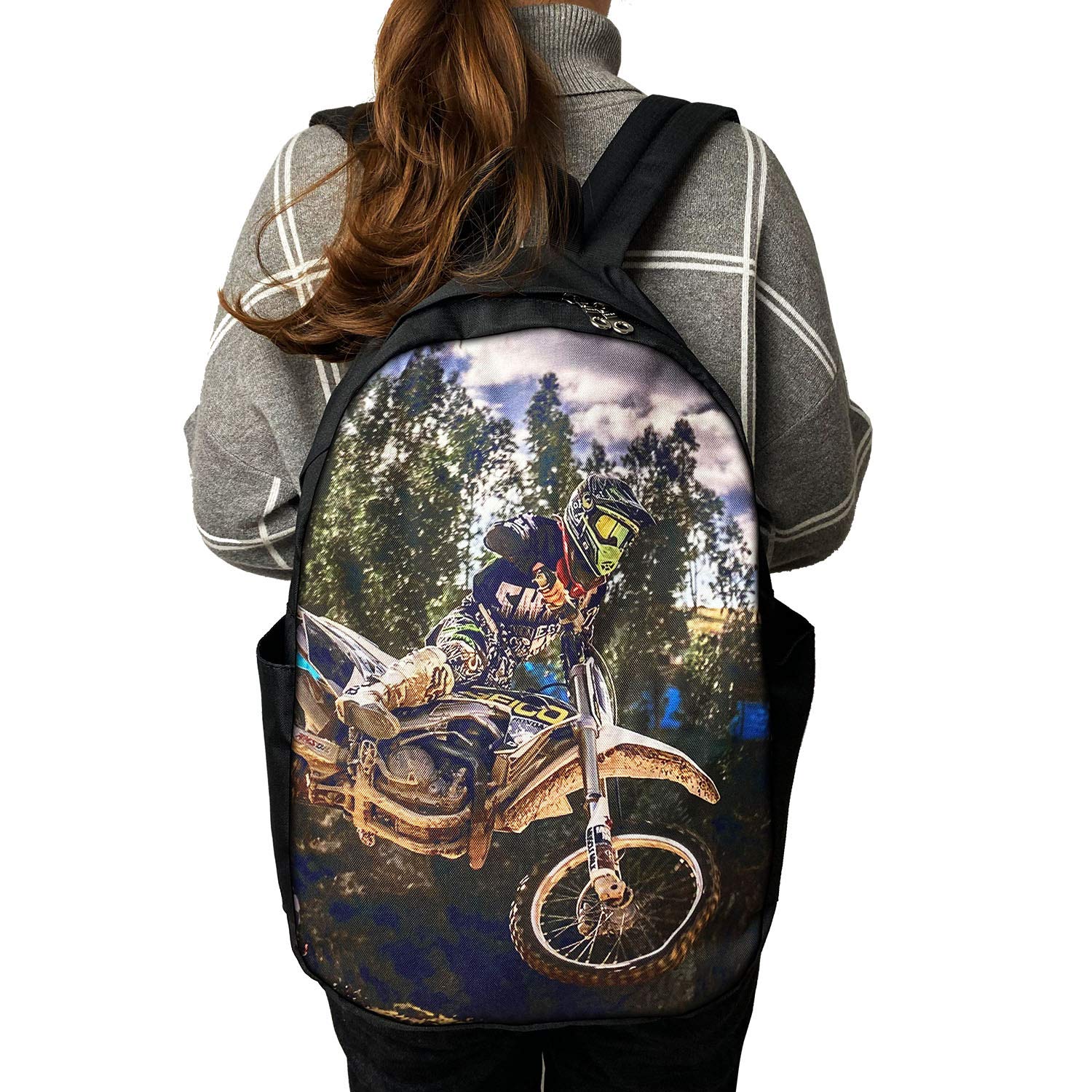 Gay Pride Rainbow Bisexual Unique Outdoor Shoulders Bag Fabric Backpack Multipurpose Daypacks For Adult