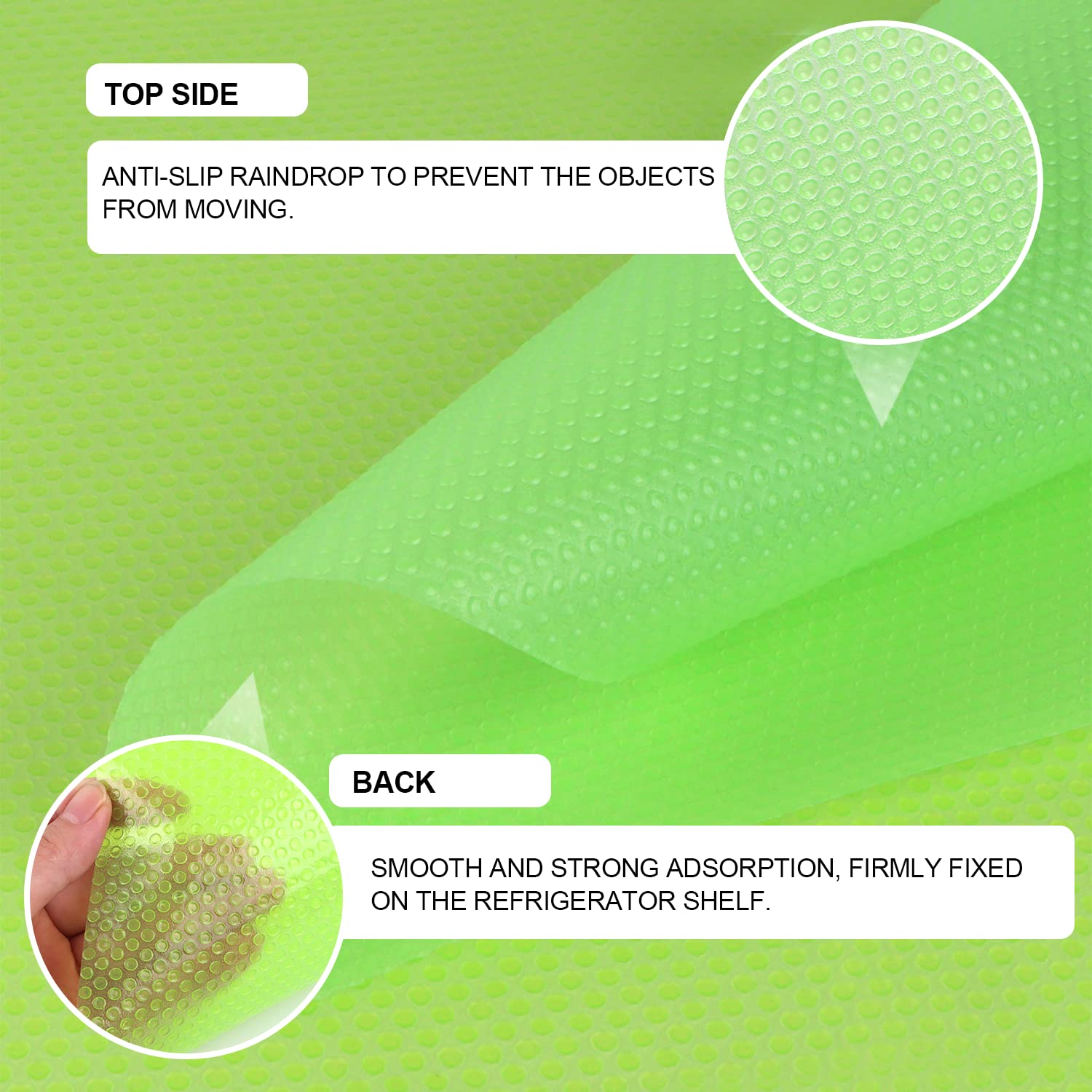 Refrigerator Liners , 4 Pcs Fridge Shelf Liners and Drawer Mats Liner Waterproof Oilproof, Cover Pads for Kitchen Cabinet, Pantry Closet, Cupboard, Drawer