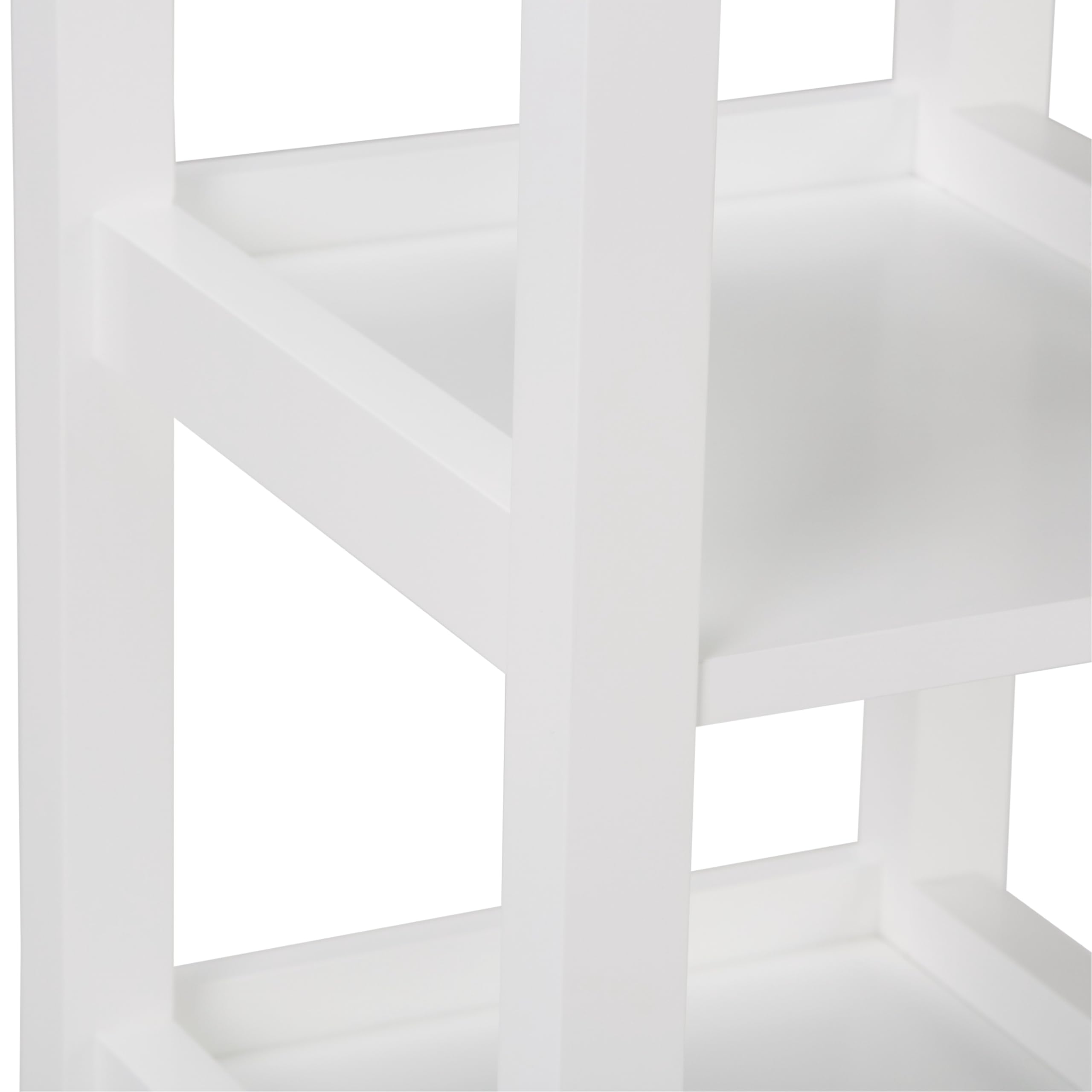 SIMPLIHOME Acadian 56.1 inch H x 15.75 inch W Bath Storage Tower Bath Cabinet in White with Storage Compartment and 3 Shelves,for the Bathroom, Transitional
