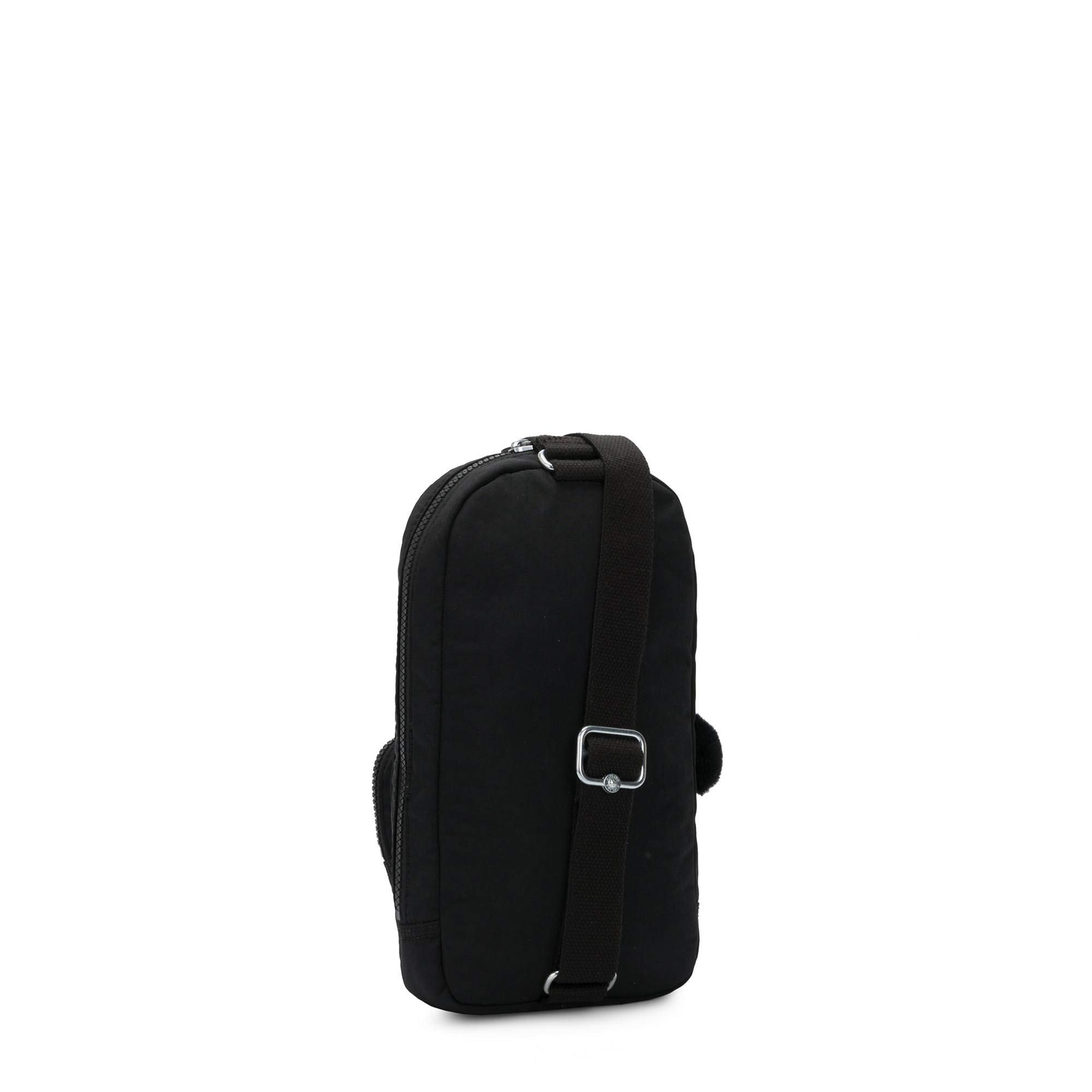 Kipling Women's Blake Backpack, Adjustable, Removable Crossbody Strap, Nylon Travel Organizer, Black Tonal, 6.38''L x 11.5''H x 3''D