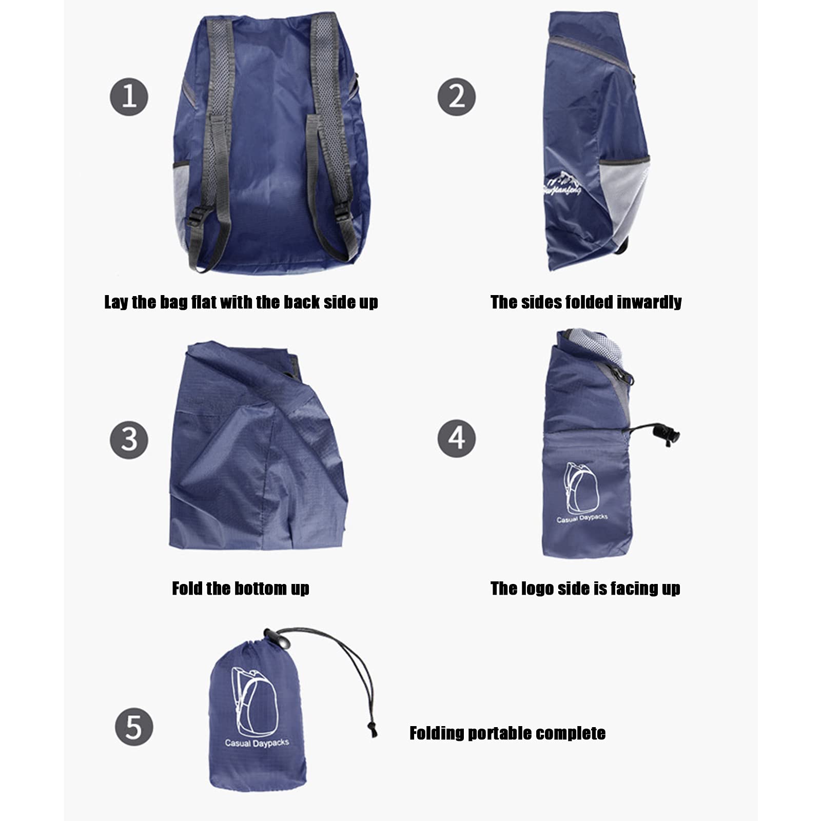 20L Ultra Lightweight Foldable Backpack Small Hiking Rucksack Ultralight Water Resistant Travel Packable Daypack for Men Women for Outdoor Sport Travelling Walking Hiking Camping Biking