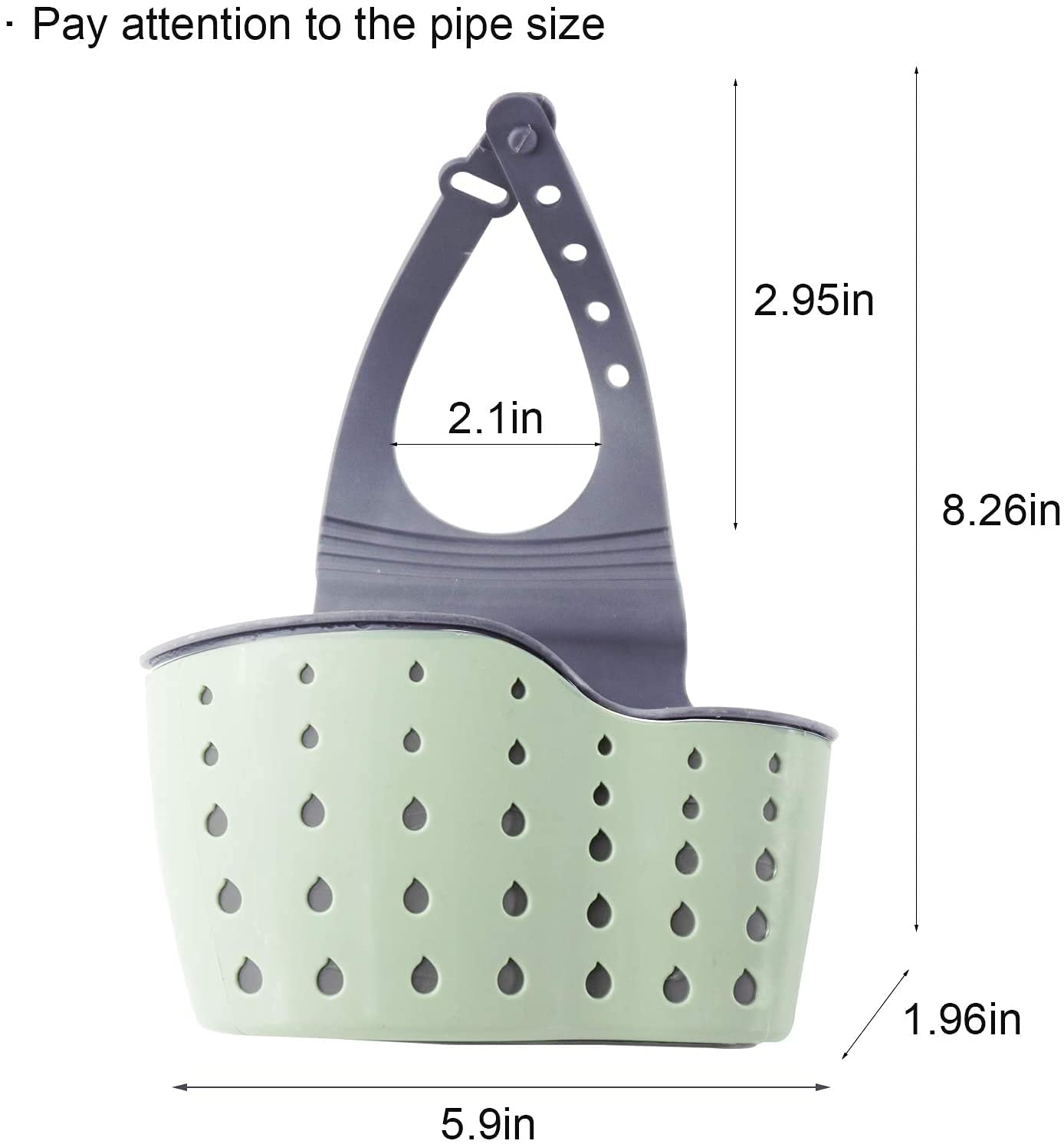 Kitchen Sink Shelf Soap Sponge Drain Rack Holder Double Decker Hanging Storage organizer sponge basket holder