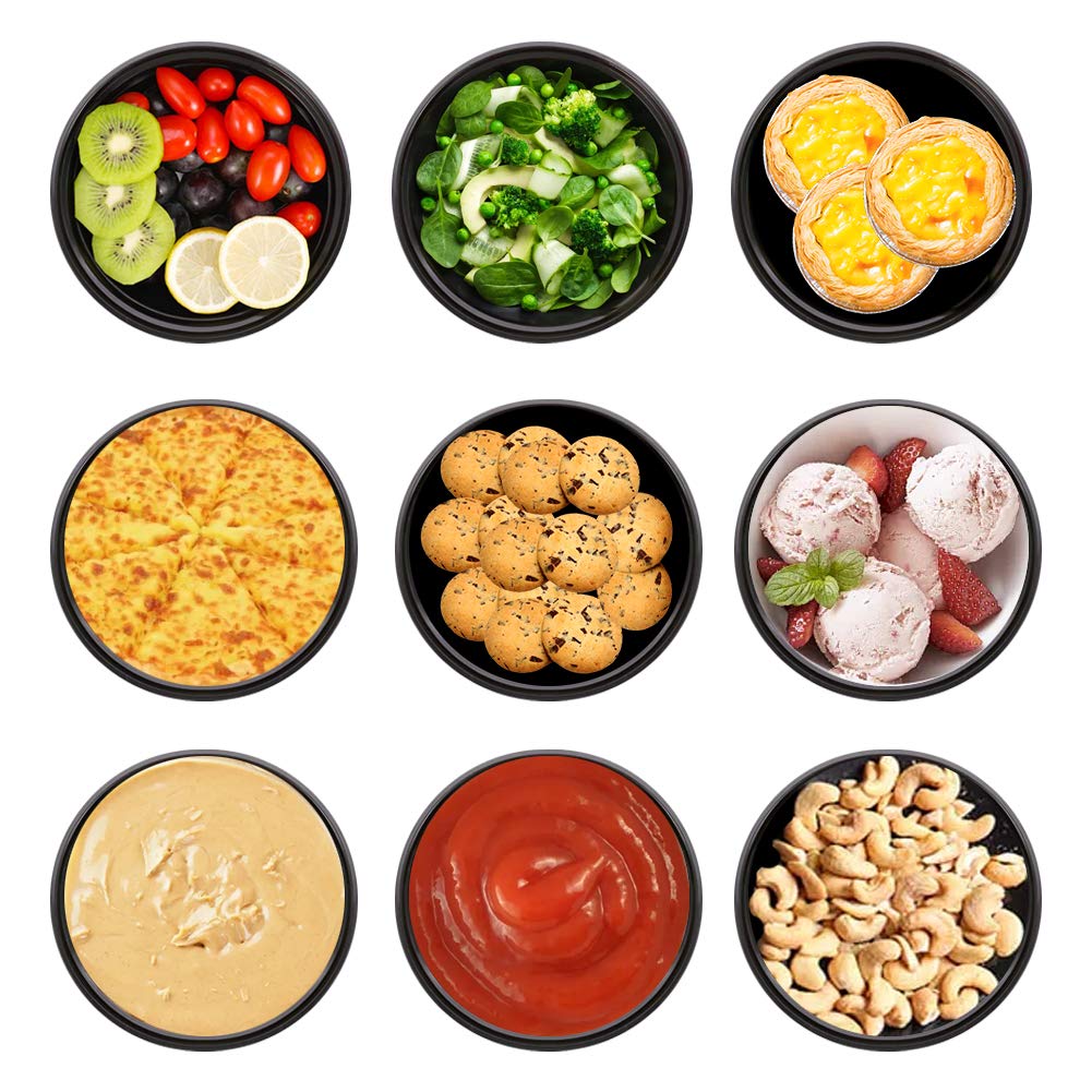 50-Pack Meal Prep Containers Freezer Containers Plastic Microwavable Food Containers Bowls with Lids (10 oz) Storage Bento Lunch Boxes -BPA-Free Food Grade