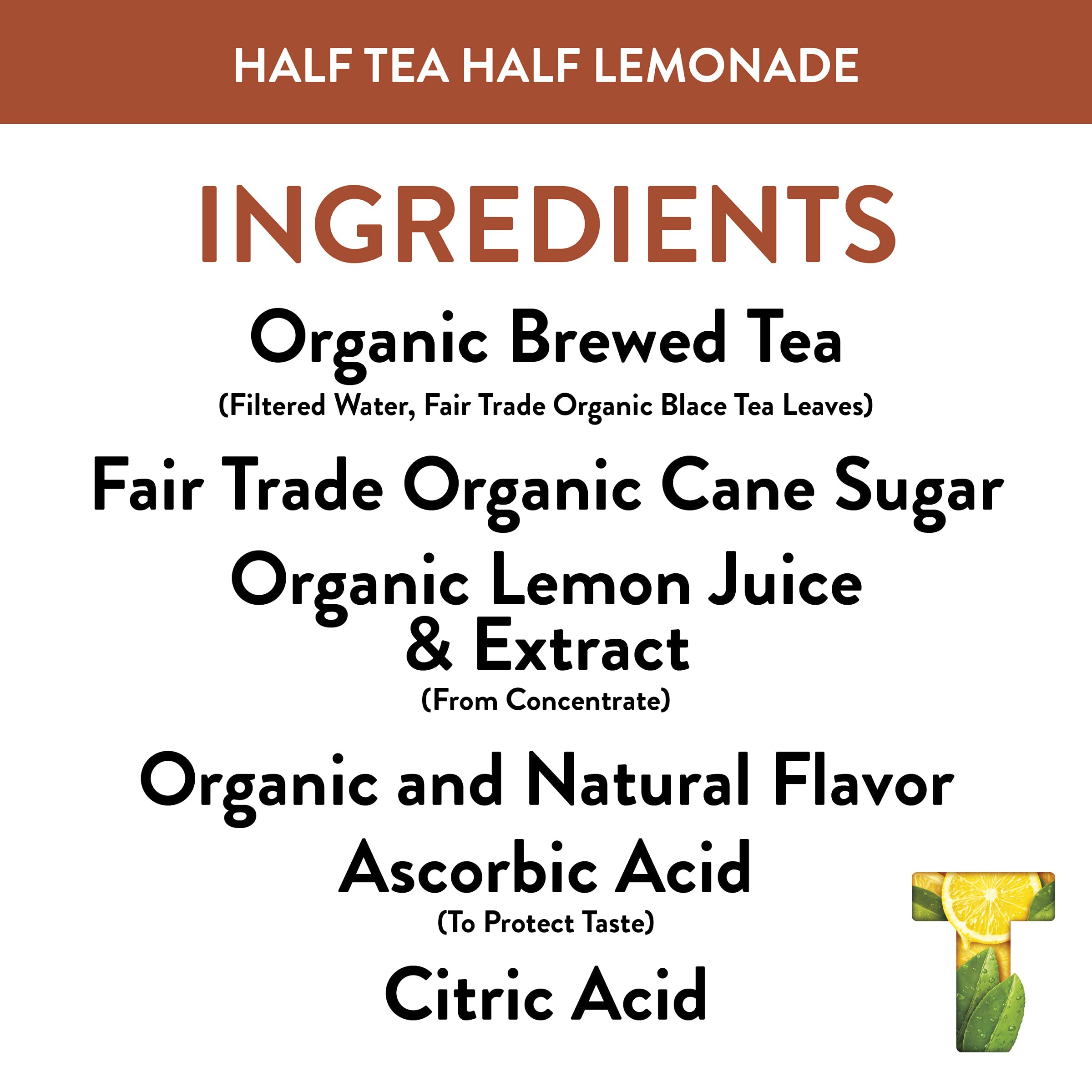 Honest Tea Half Tea and Half Lemonade, 59 Fl Oz (Pack of 8)