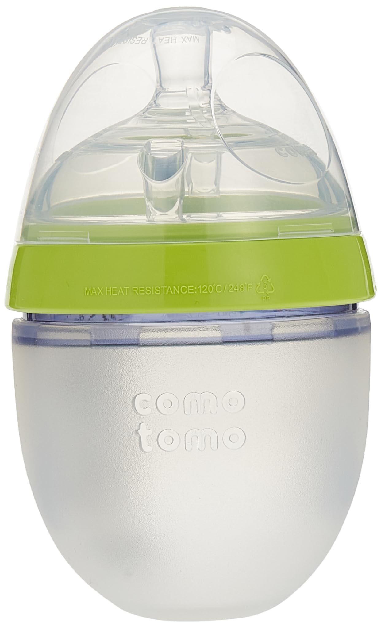 Comotomo Baby Bottle, Green, 5 oz