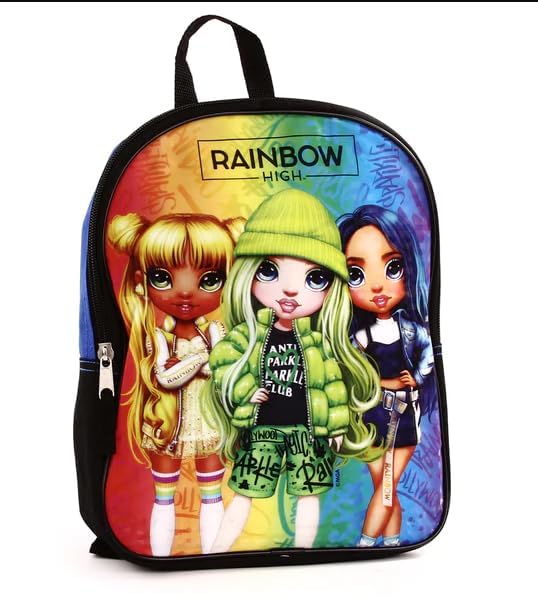 Rainbow Studios High Backpack Set for Kids, Girls - Bundle with 11 Inch Unicorn Stickers and More (Girls Elementary School) School supplies