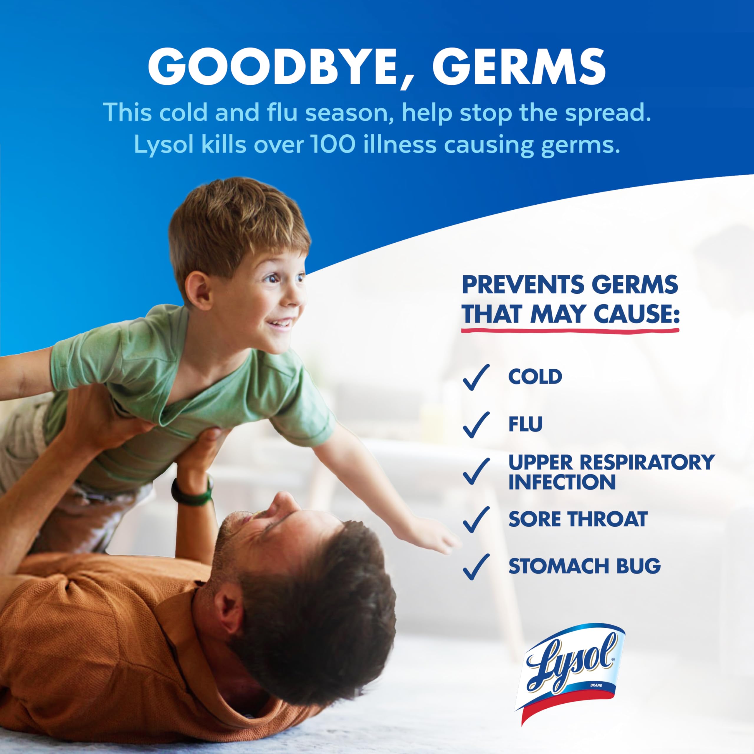Lysol Disinfectant Spray, Sanitizing and Antibacterial Spray, For Disinfecting and Deodorizing, Crisp Linen, 1 Count, 12.5 fl oz