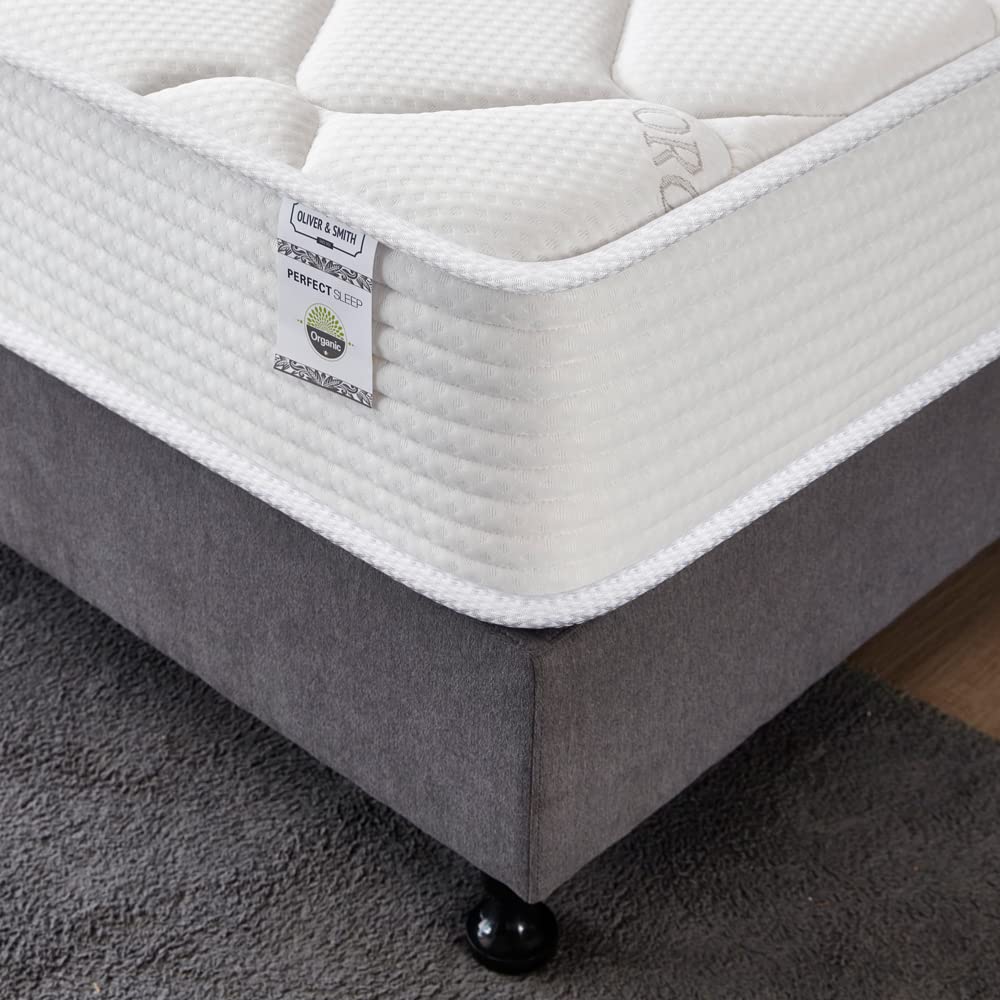 Queen Size Mattress - 10 Inch Cool Memory Foam & Spring Hybrid Mattress with Breathable Cover - Comfort Plush Euro Pillow Top - Rolled in a Box - Oliver & Smith